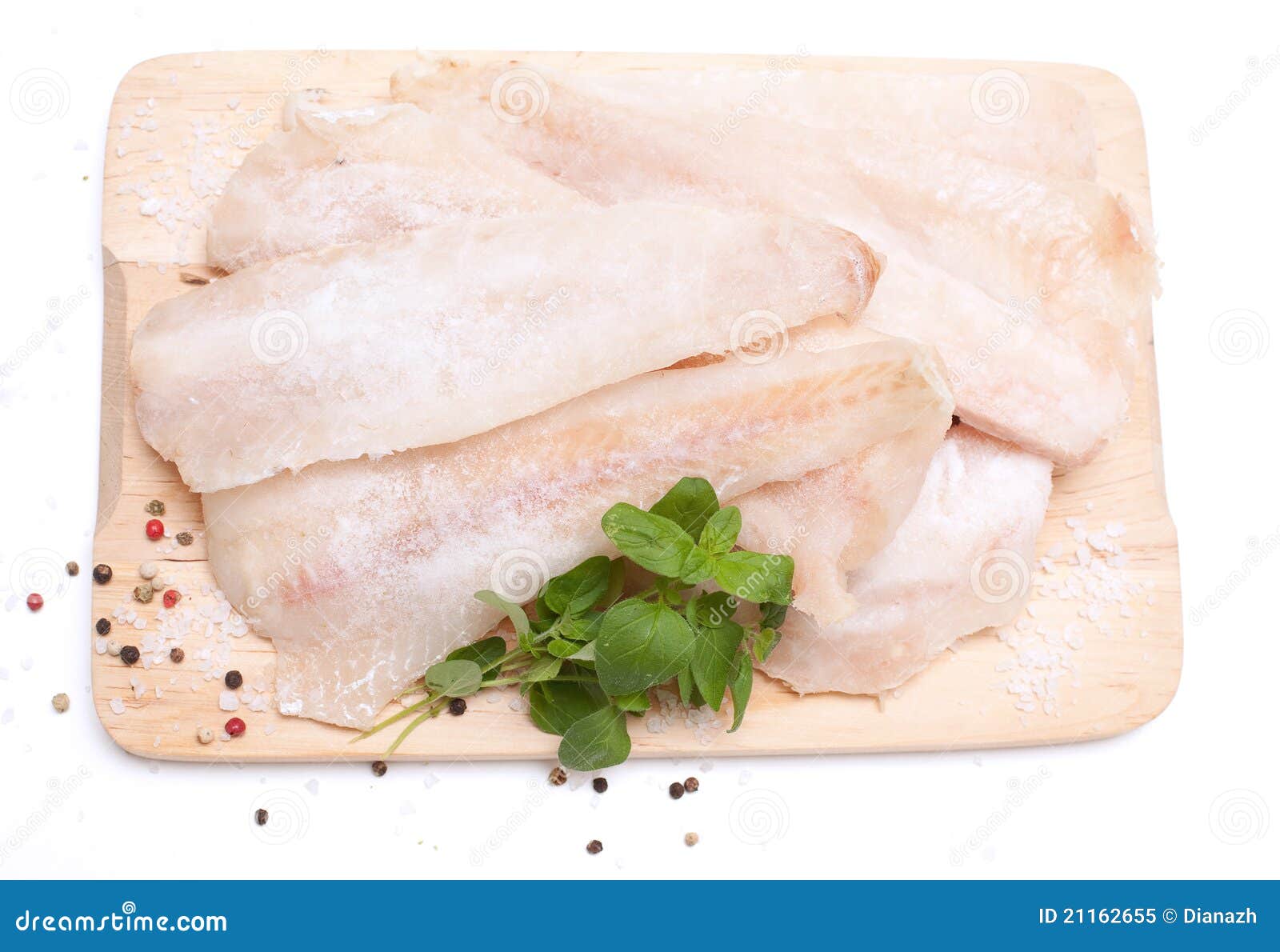 Frozen Pollock (pallock) and Spices Stock Image - Image of herb, life ...