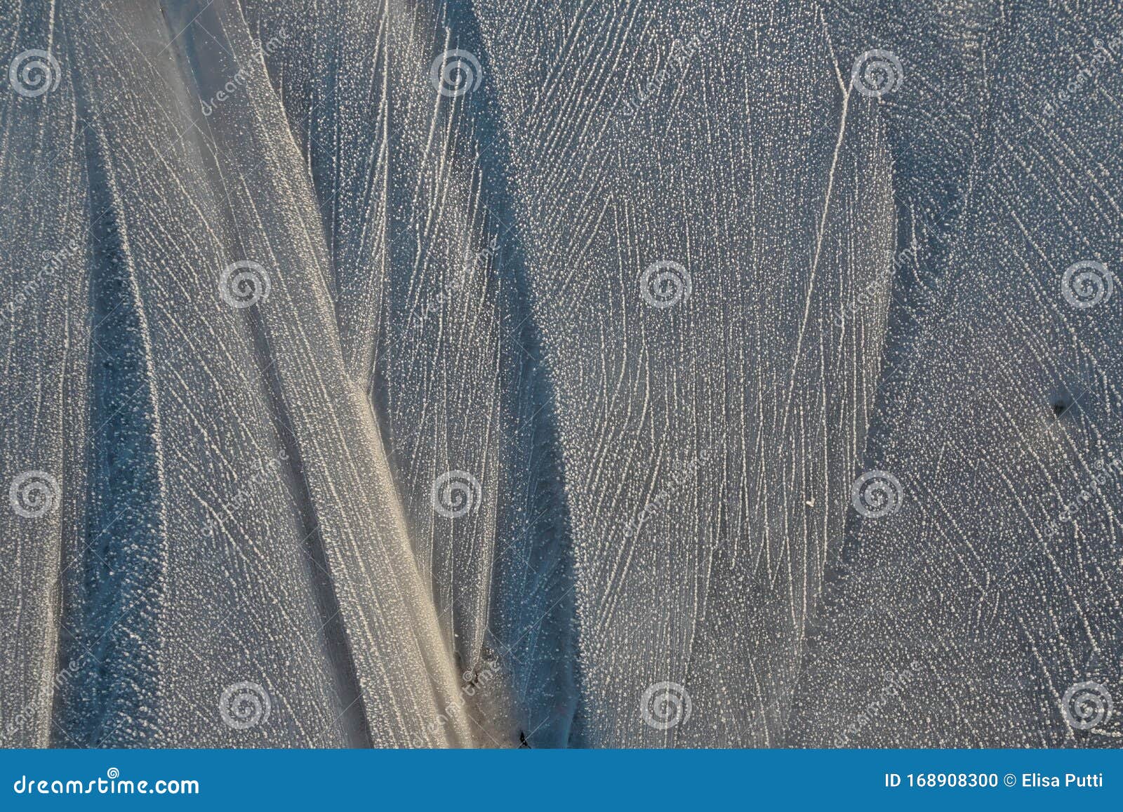 Frozen Pond with Different Ice Structure I Stock Photo - Image of ...