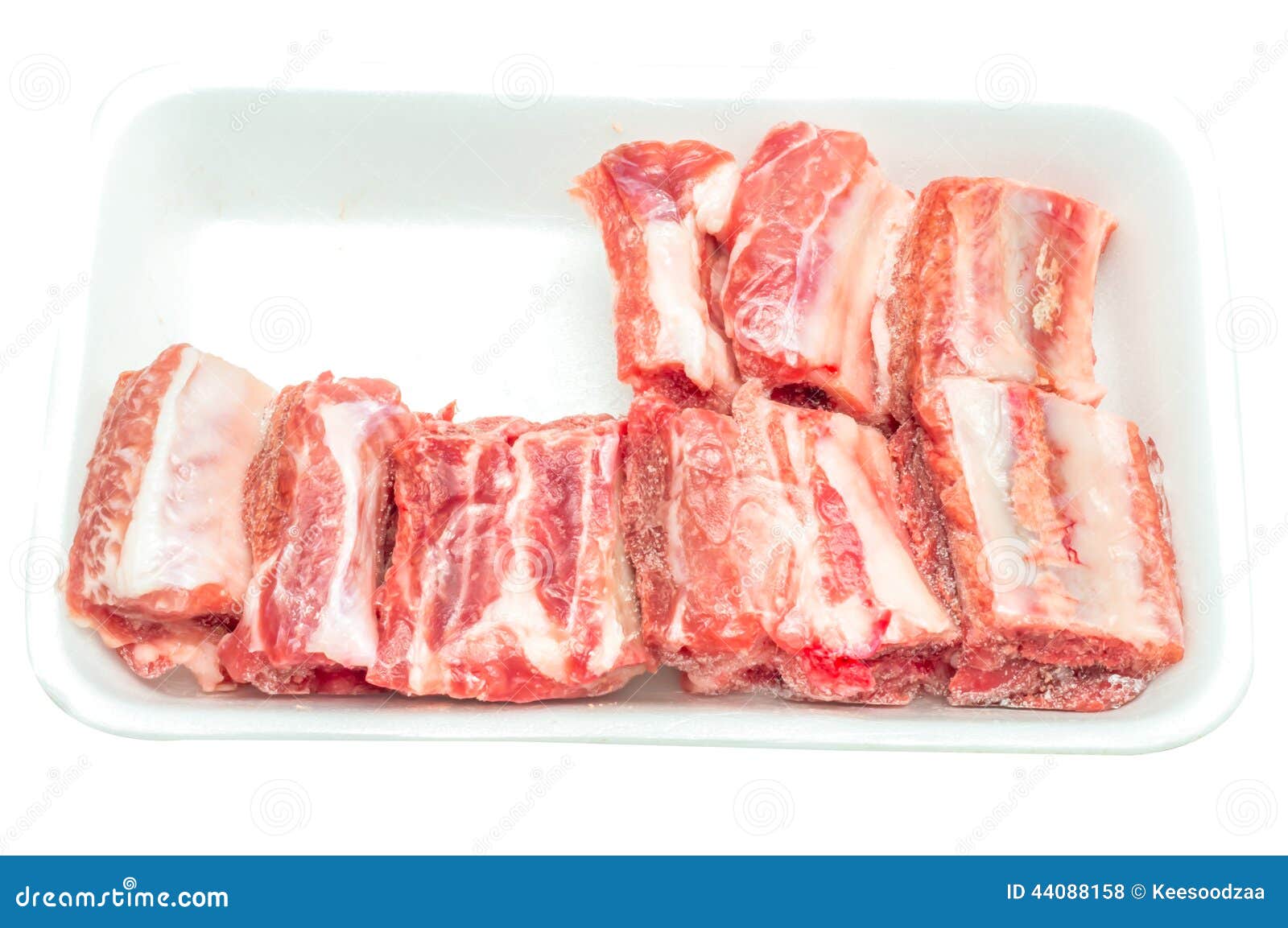 Frozen pork rib stock photo. Image of meat, horizontal - 44088158