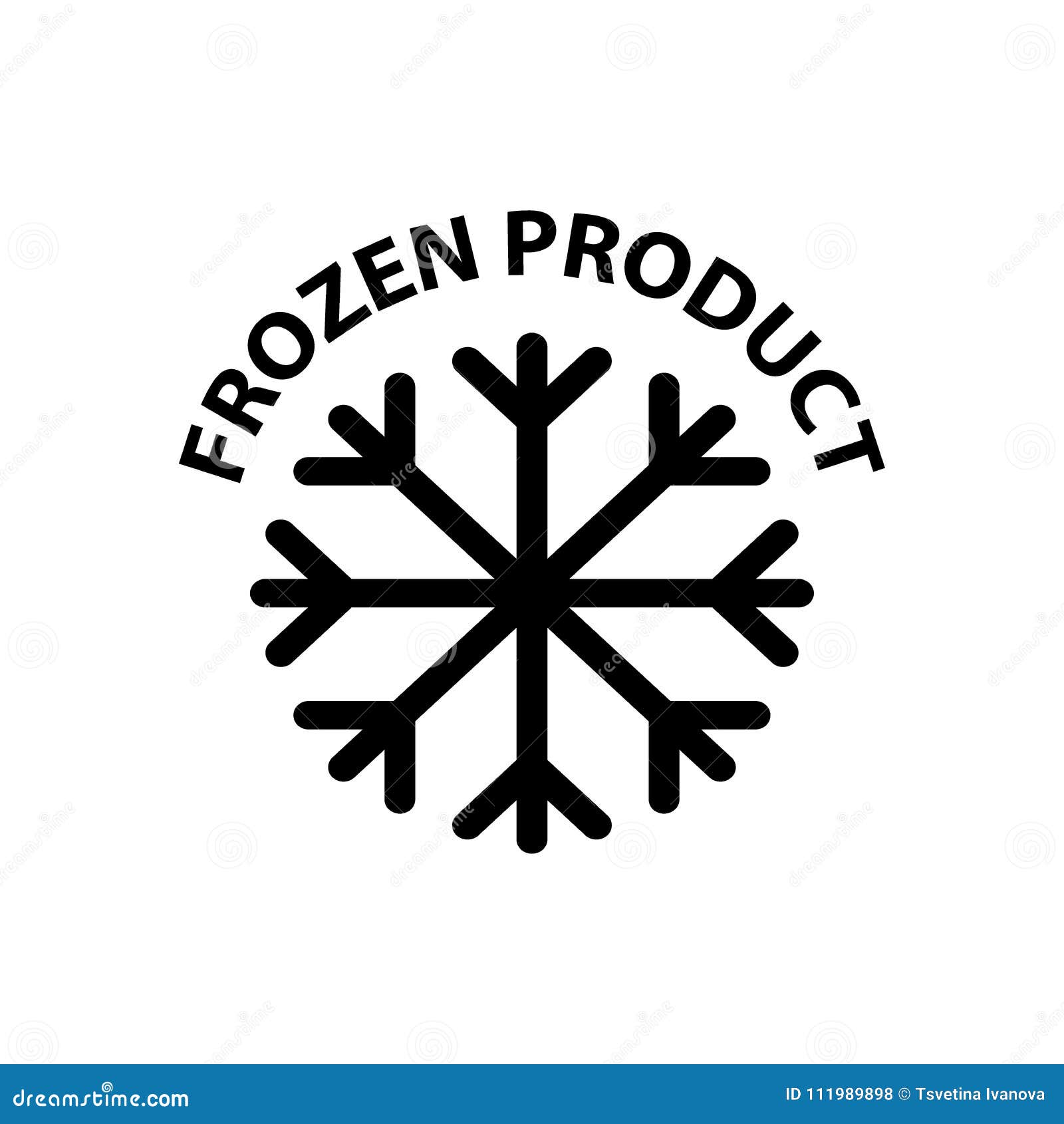 Frozen Product Icon, Keep Frozen Packaging Symbol Stock Vector ...
