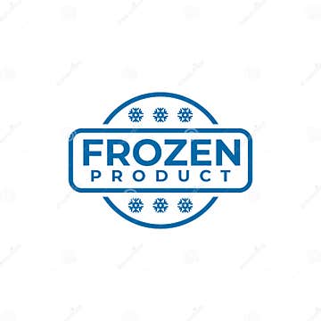 Frozen Product Label Logo Design Template Stock Illustration ...