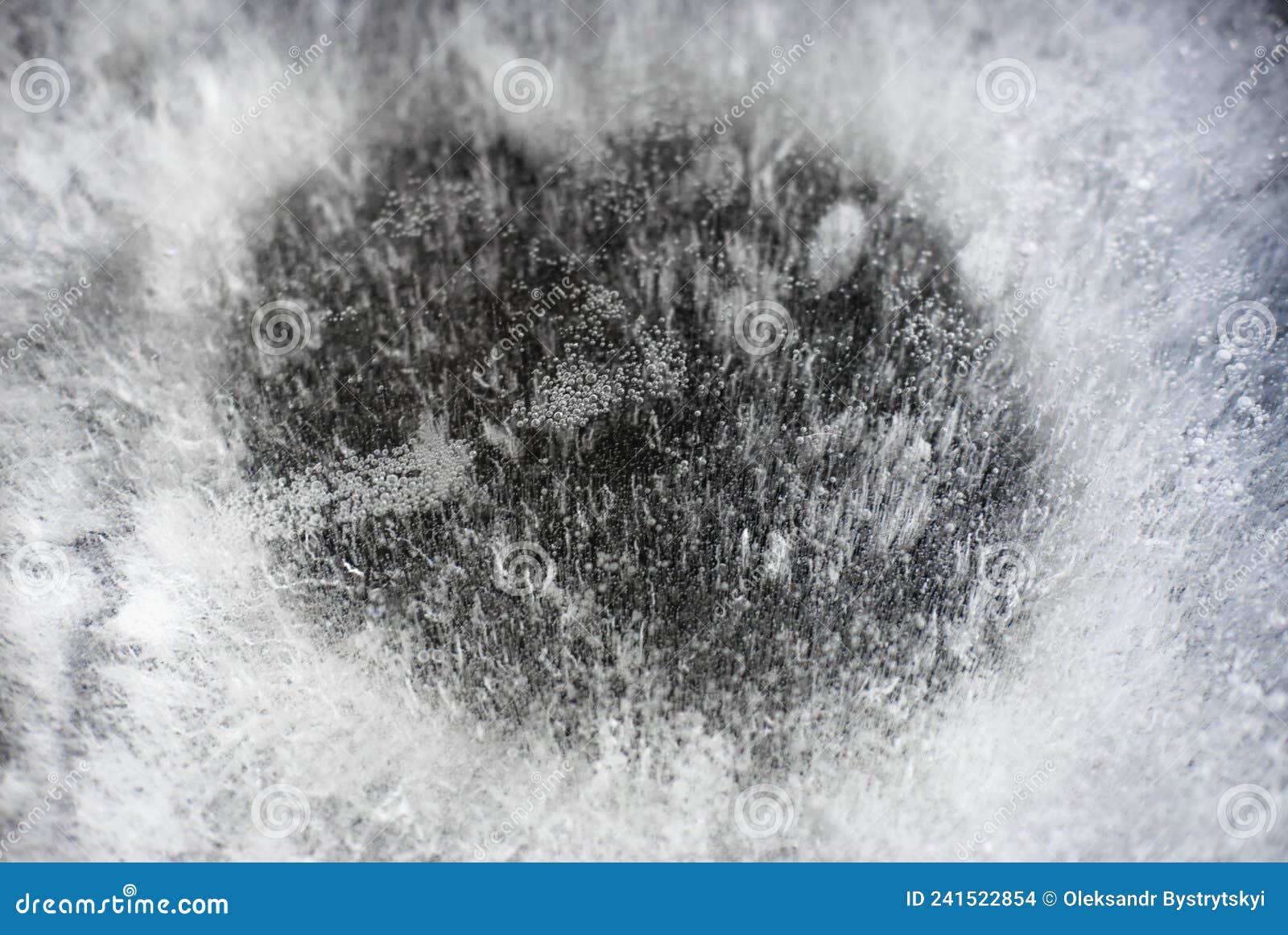 Frozen Puddle of Water, Ice Texture Stock Photo - Image of natural ...