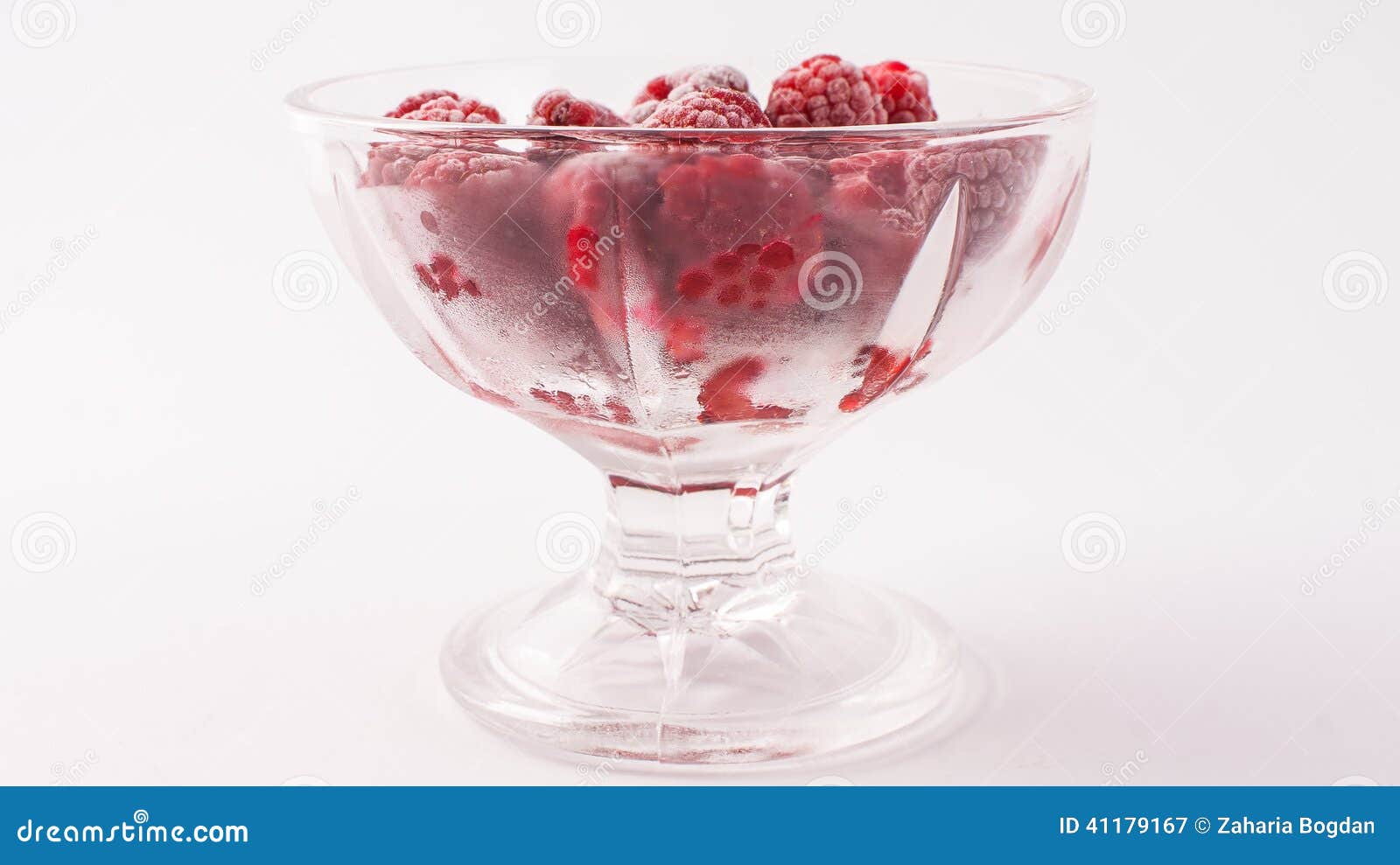 Frozen Raspberries in a Glass Stock Image - Image of health, harvest ...