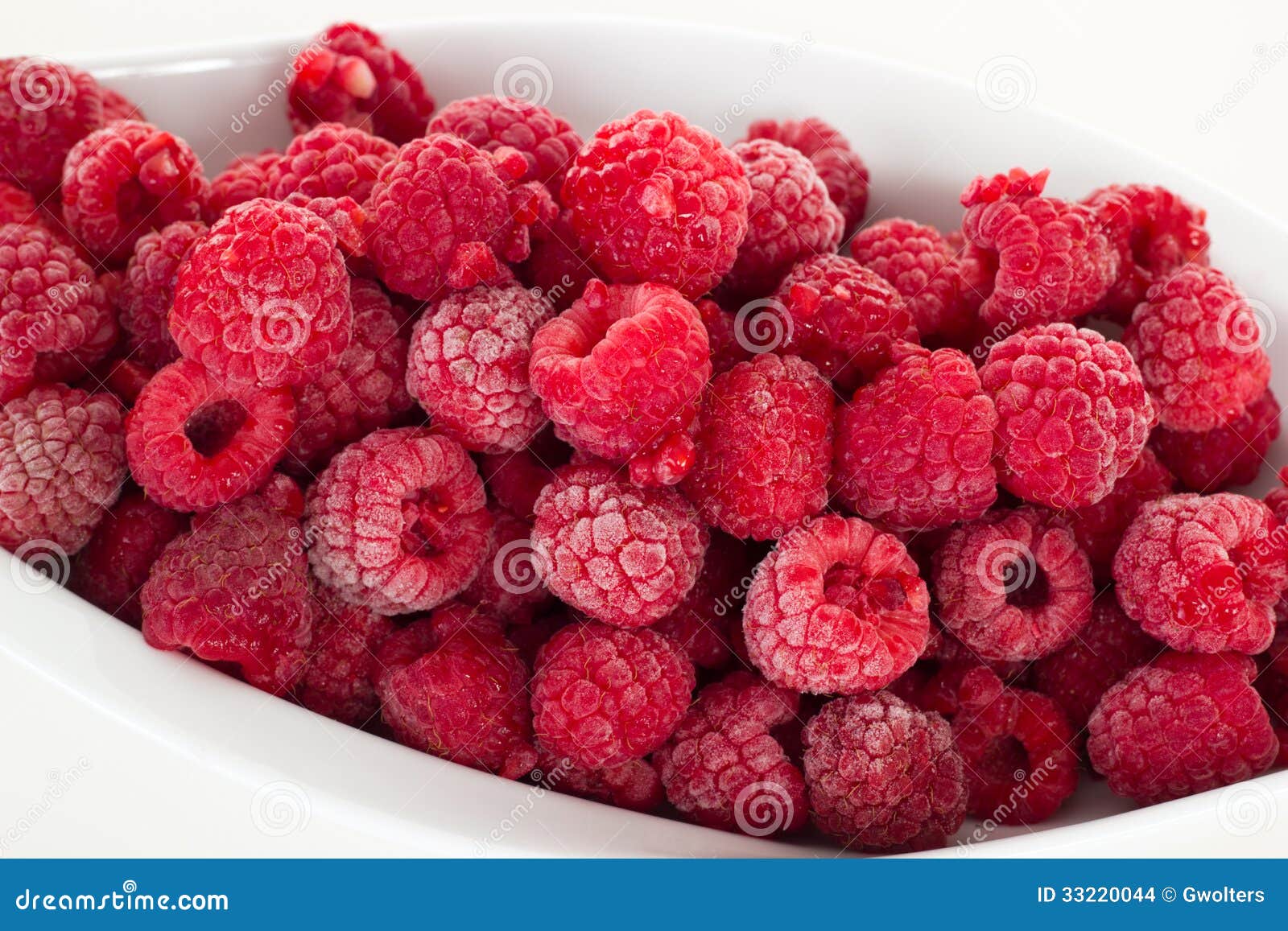 Frozen raspberries stock photo. Image of home, dish, juicy - 33220044