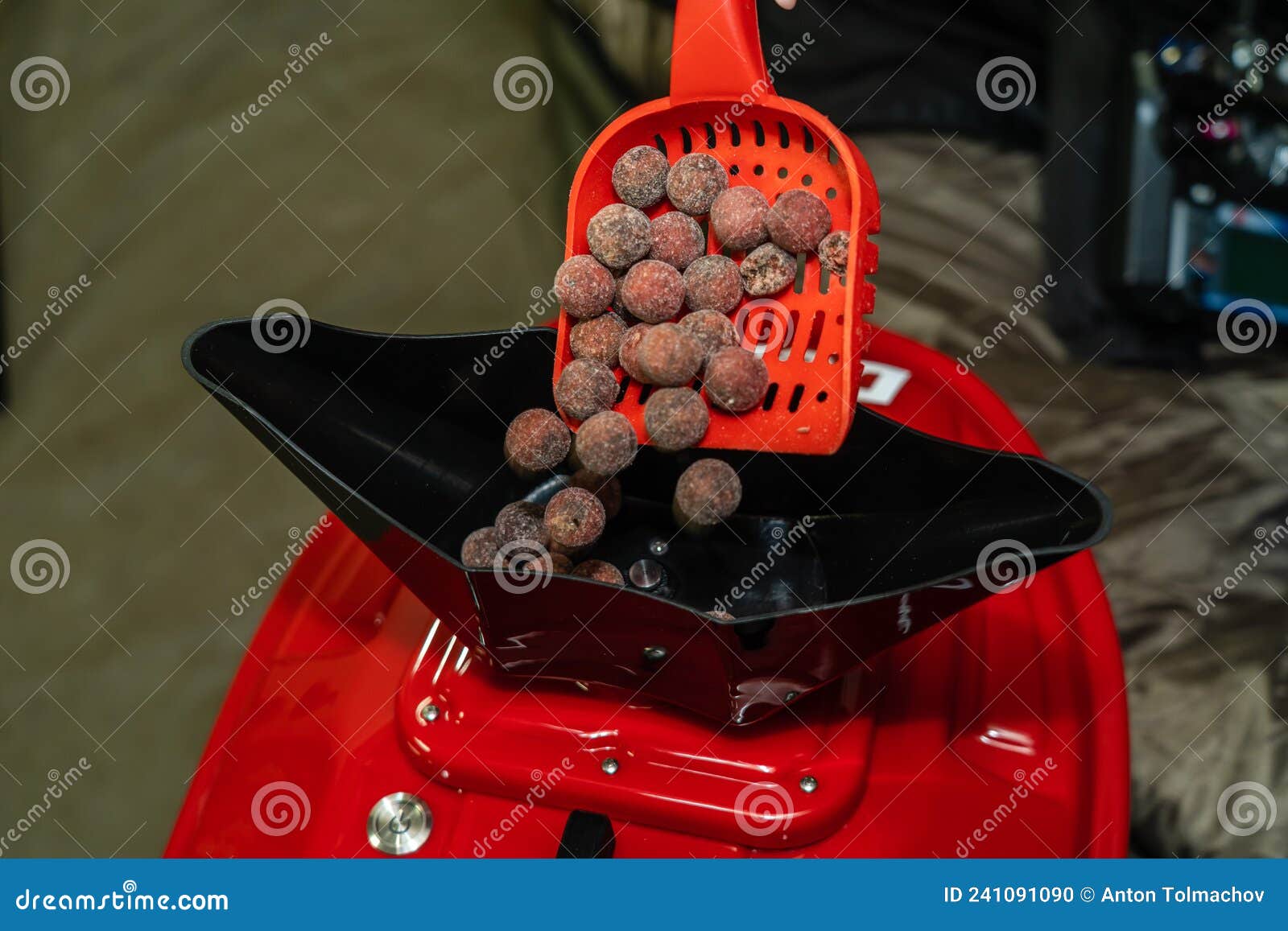Bait into a Carp Boat for Fishing Stock Photo - Image of activity, boat ...