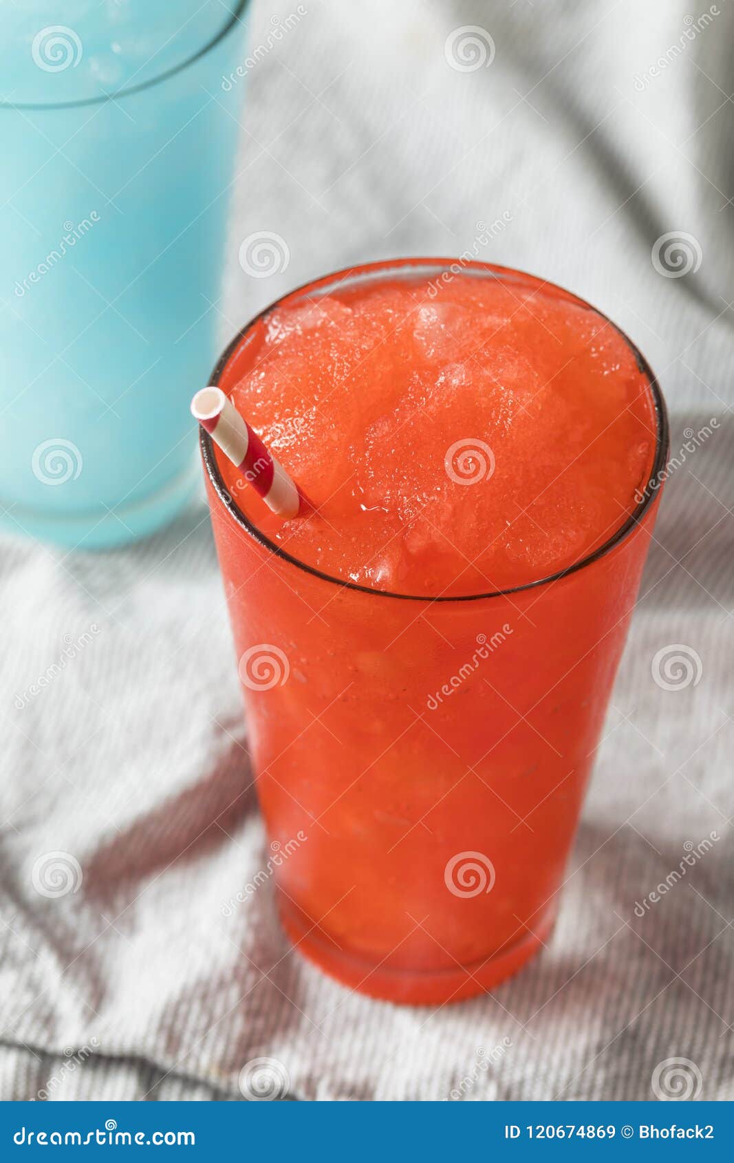 Frozen Red and Blue Slushies Stock Image - Image of flavor, refreshment ...