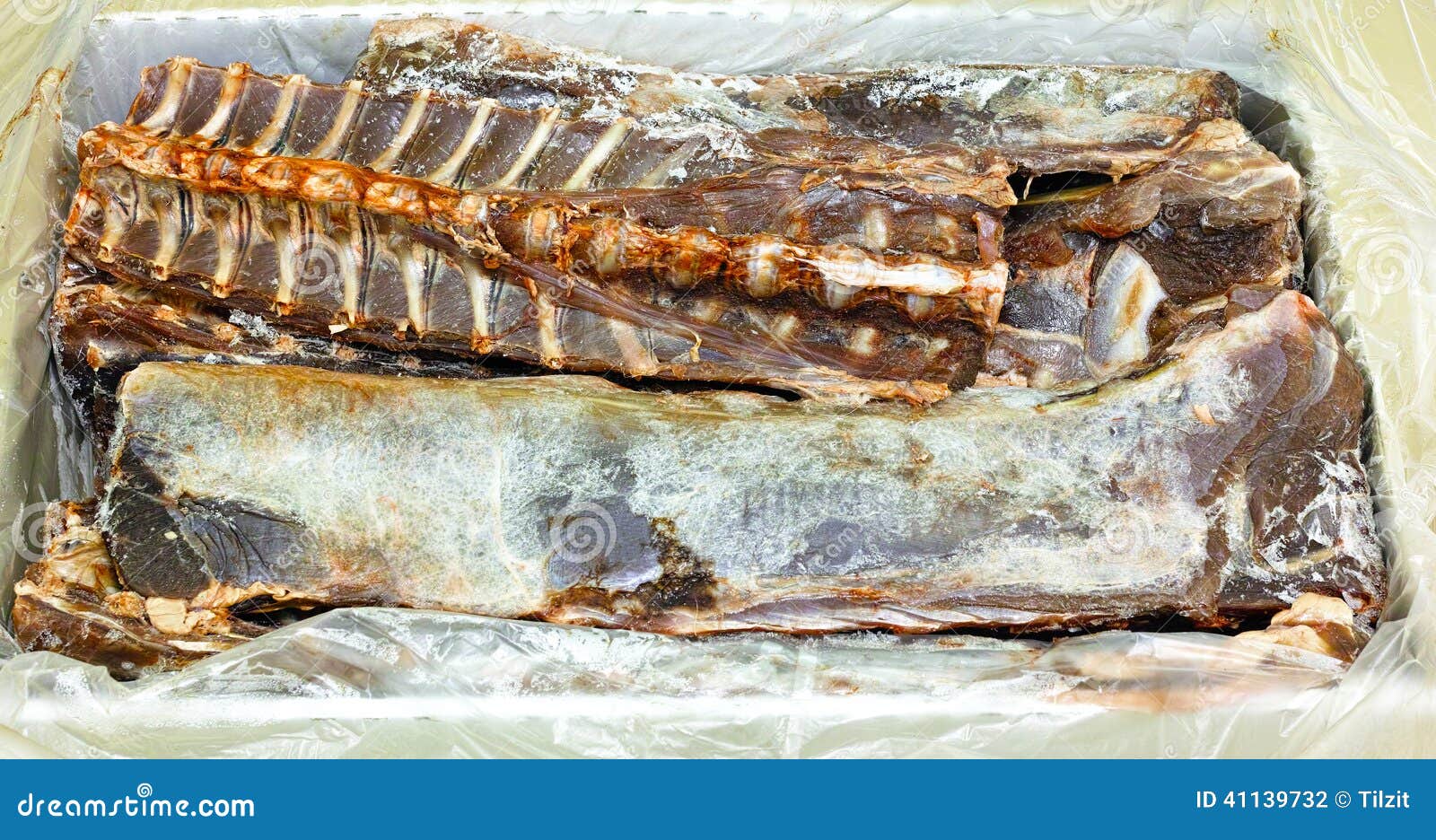 Frozen reindeer s meat stock photo. Image of reindeer - 41139732