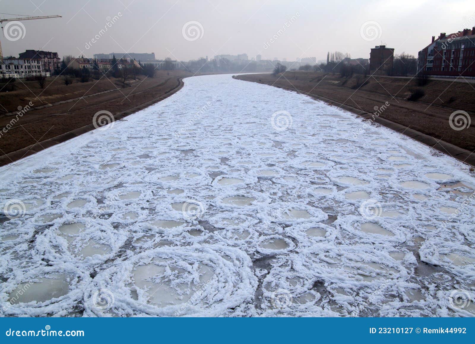 Frozen river stock image. Image of landscape, frozen - 23210127