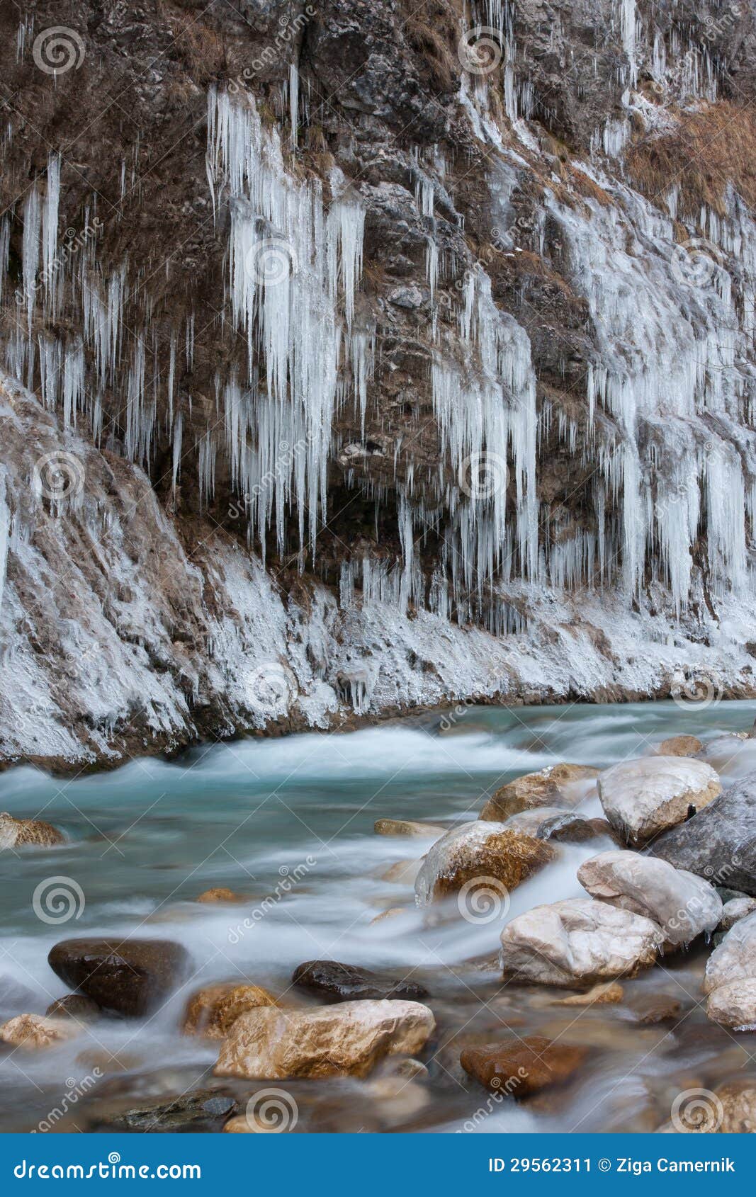 Frozen river stock image. Image of seasonal, environment - 29562311