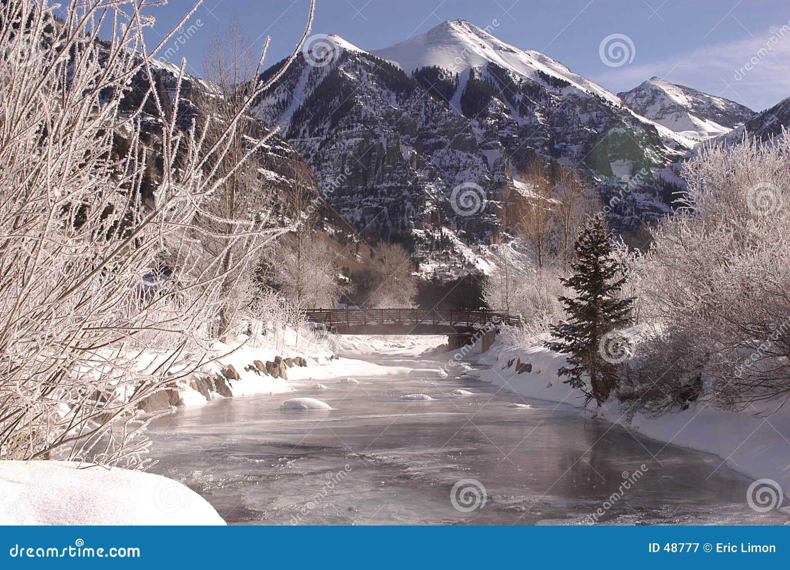 Frozen river stock image. Image of travel, vacation, trees - 48777