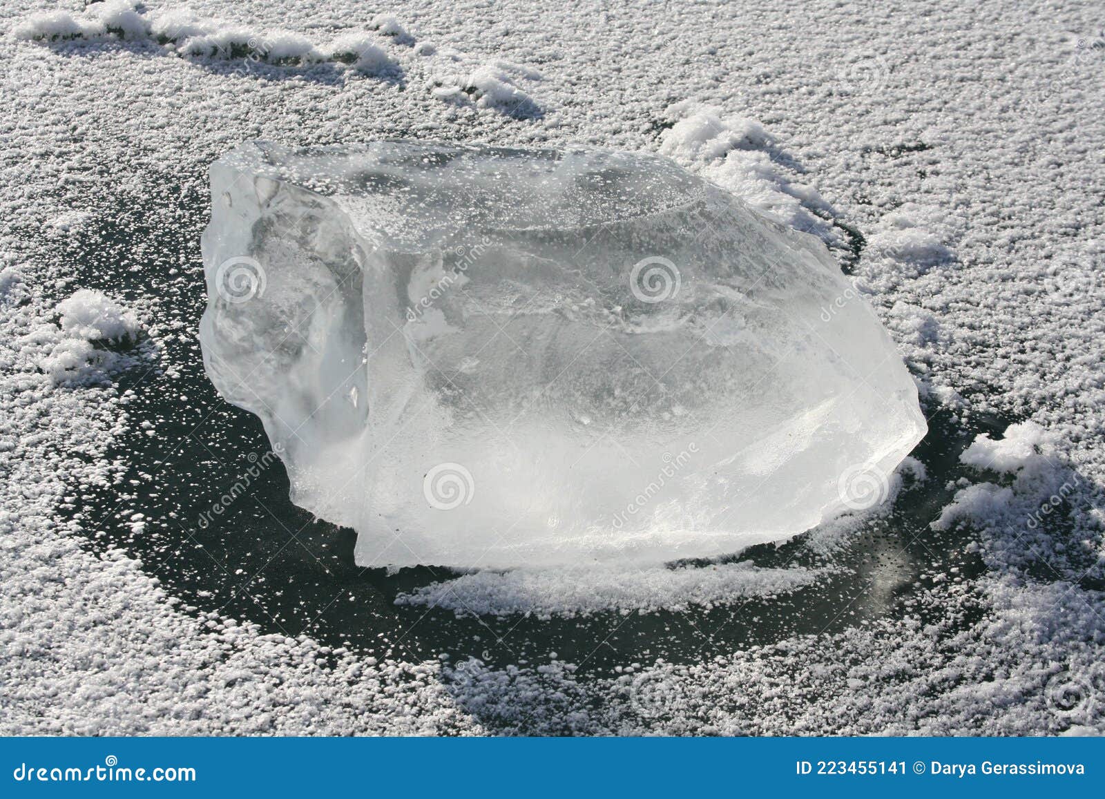 Blocks of ice on the river stock image. Image of nature - 223455141