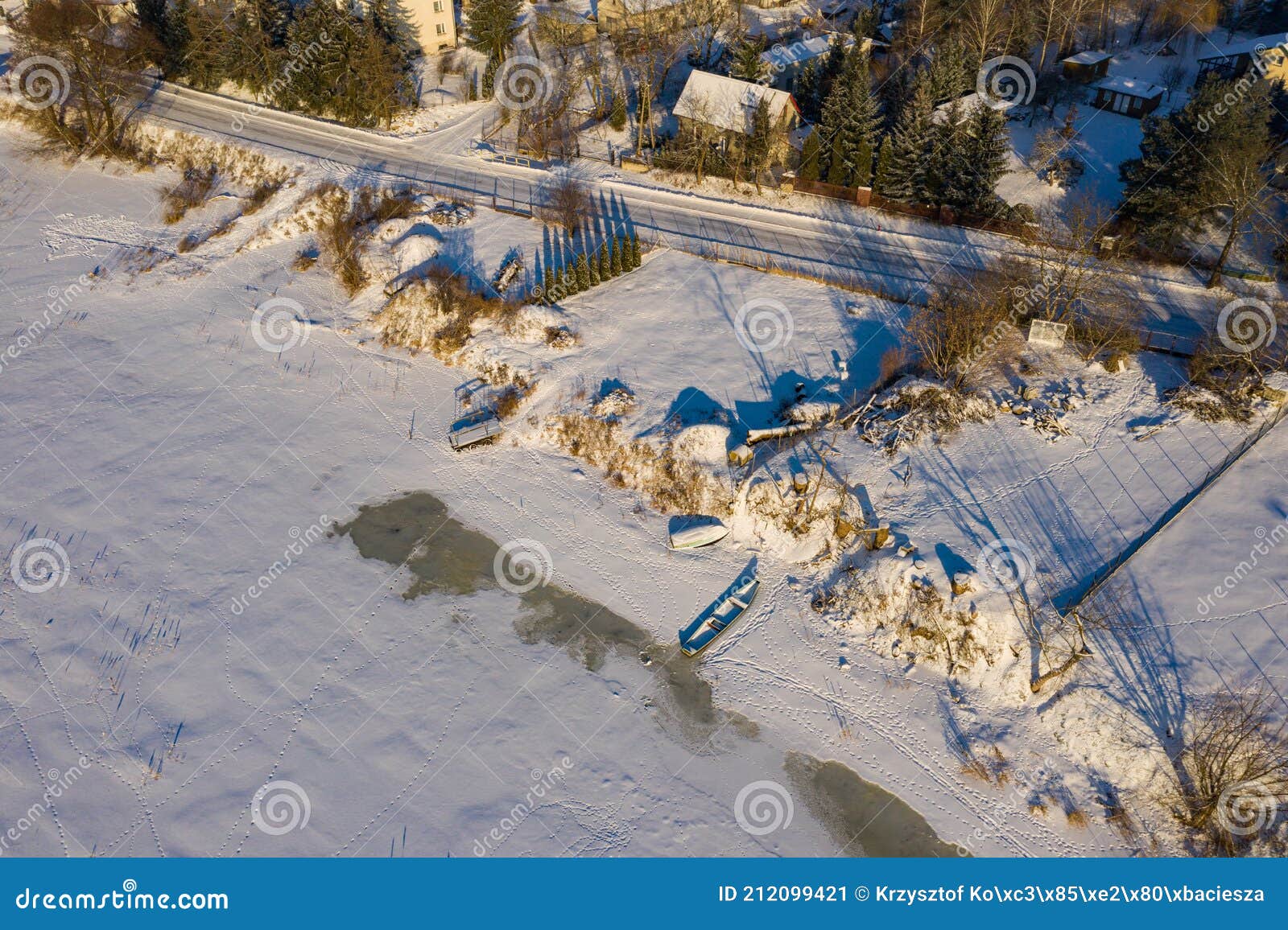 Frozen River Bug in the Morning Stock Image - Image of light, europe ...