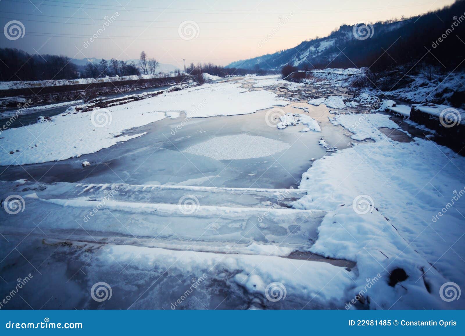 Frozen River Stock Photo | CartoonDealer.com #23509890