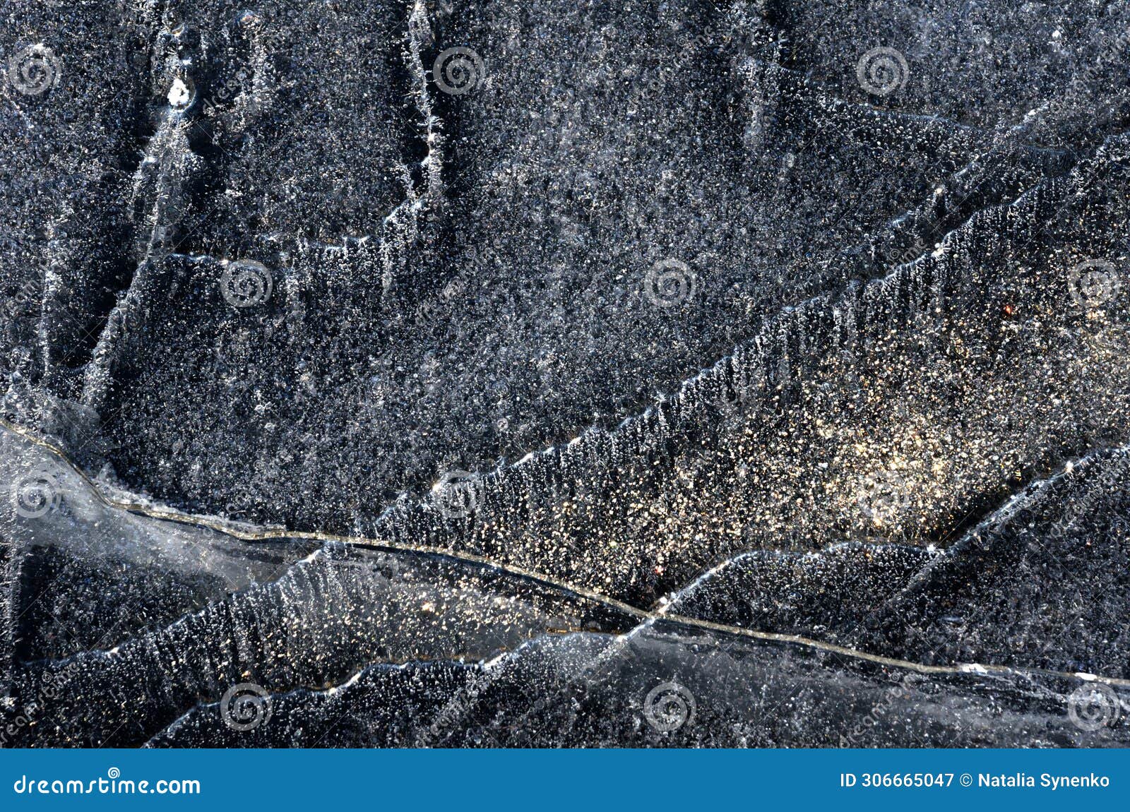 Frozen River. Sun Rays on Ice Stock Image - Image of blue, ripple ...