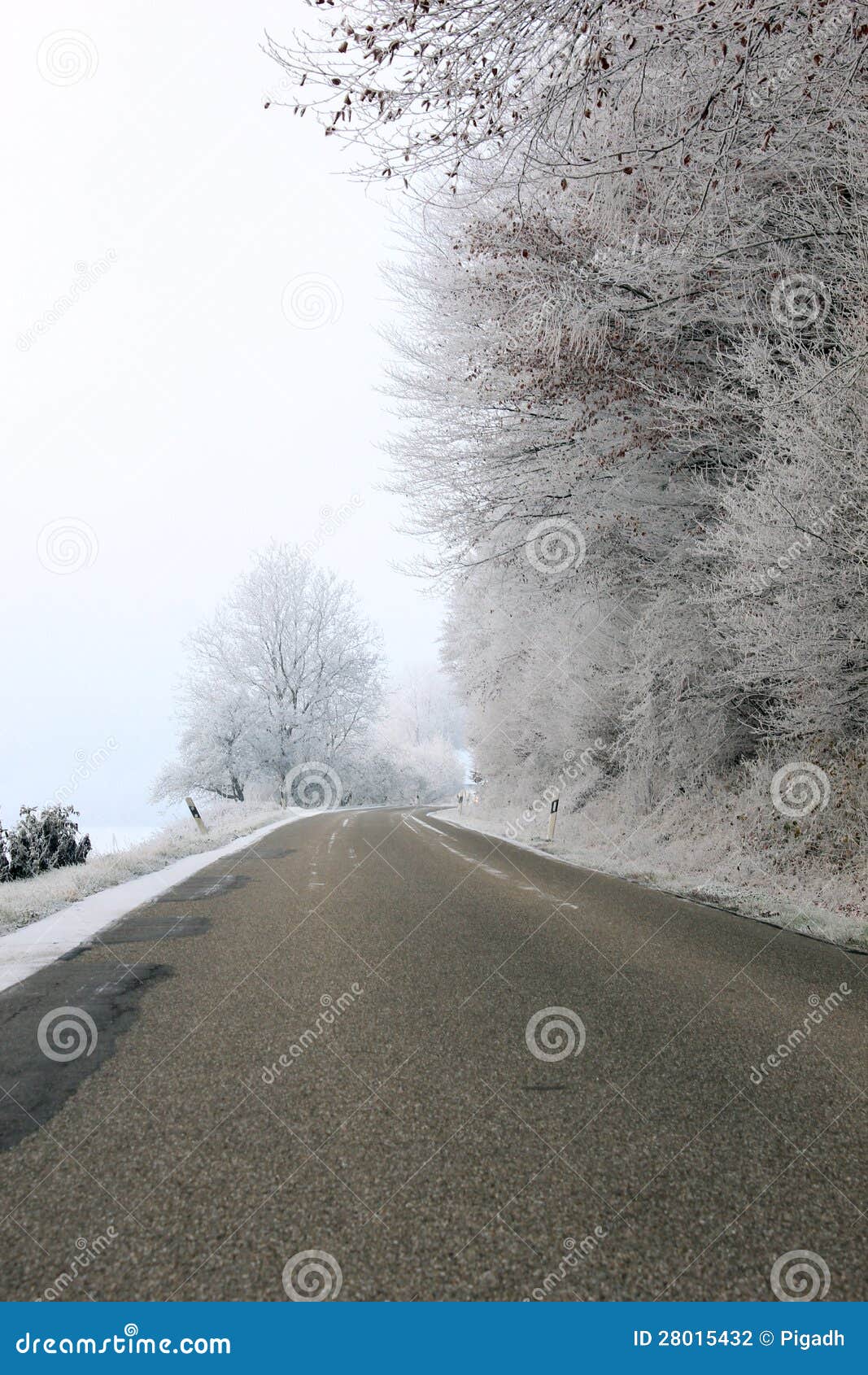 Frozen road stock photo. Image of road, snow, white, travel - 28015432