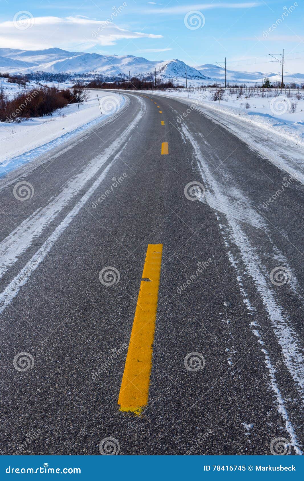 Frozen Road, Norway stock image. Image of frost, road - 78416745