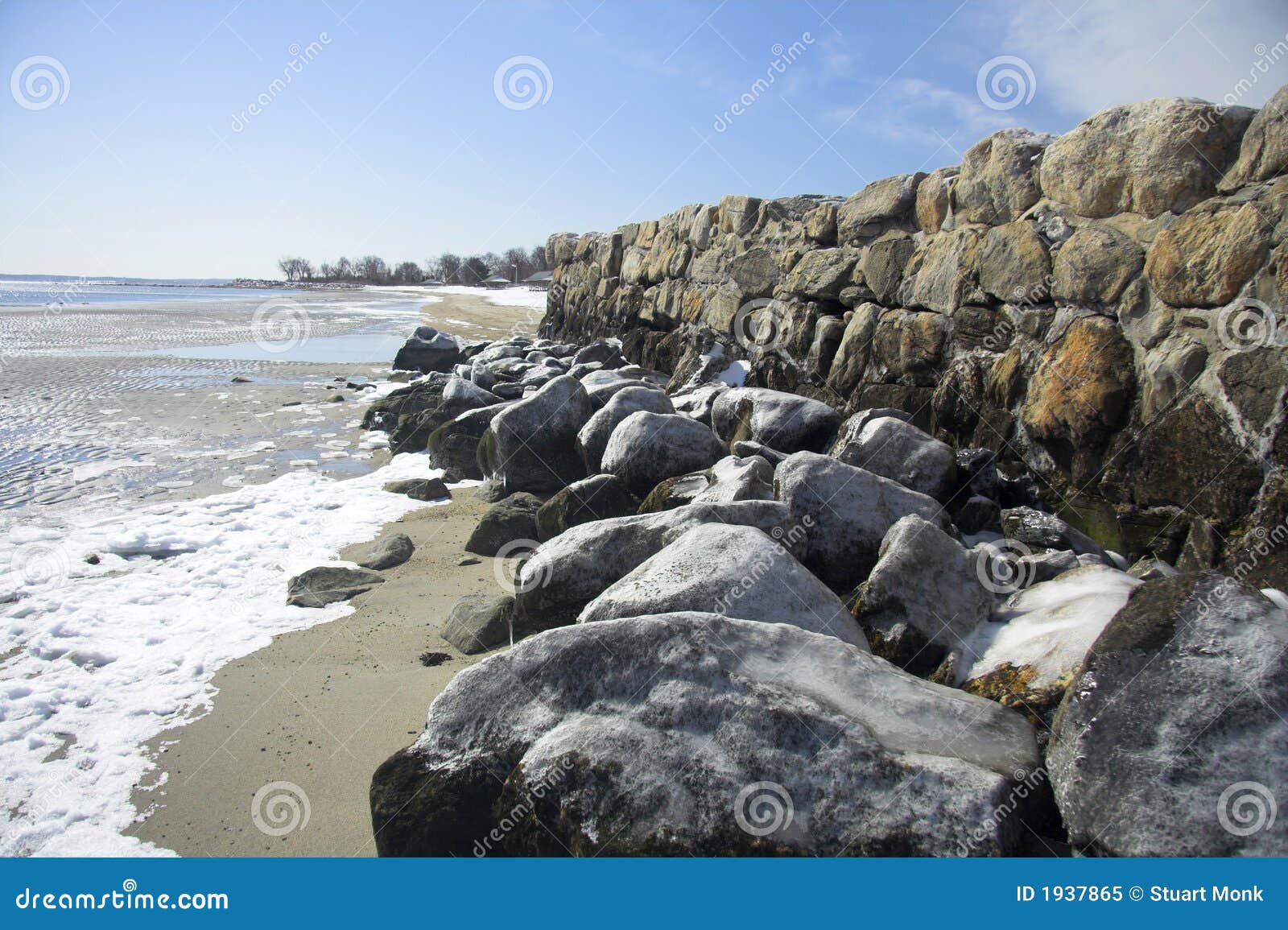Frozen Rocks On The Ground. Chilly Morning Outdoor Nature Detail Stock ...