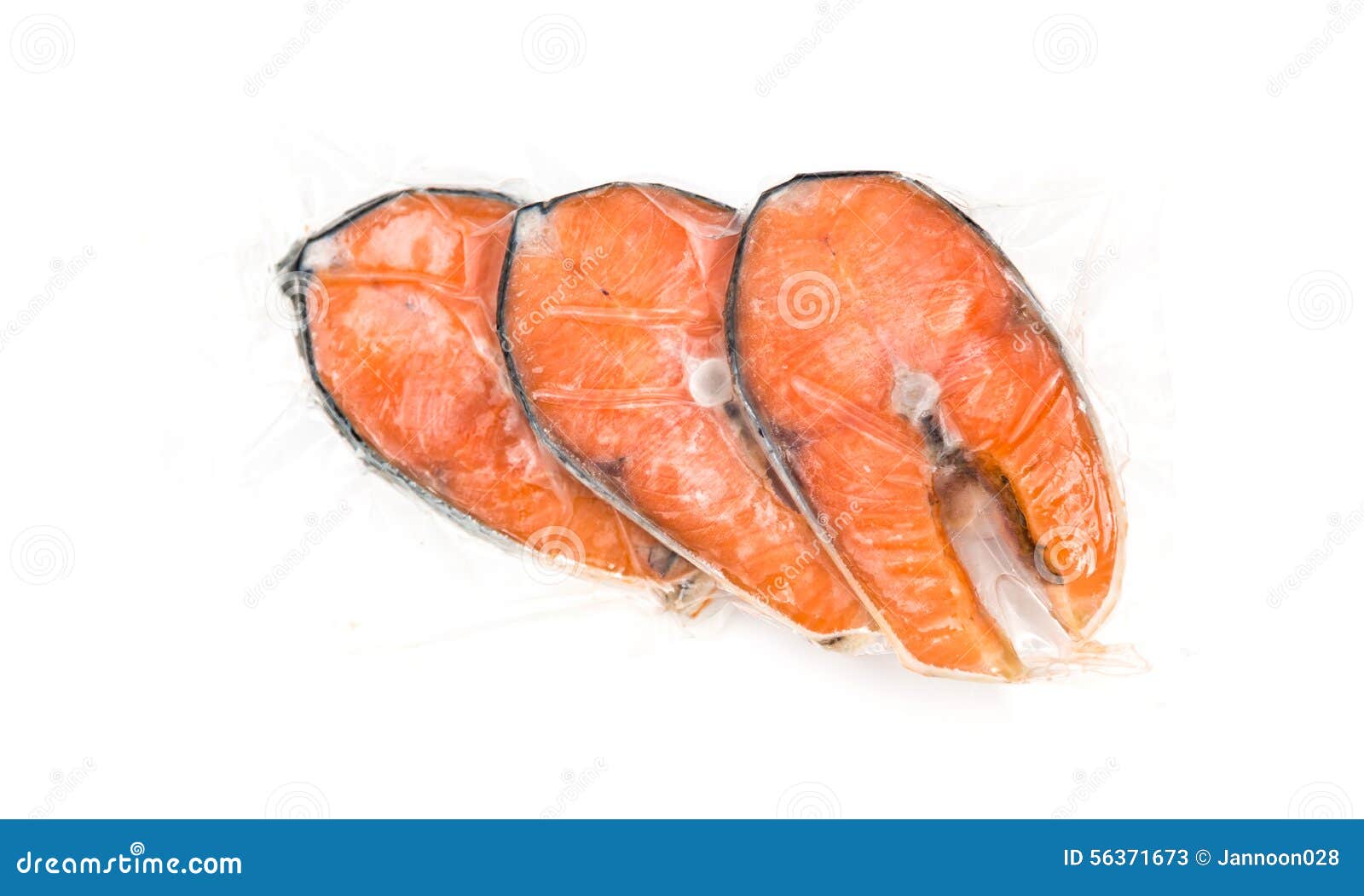 Frozen salmon fillets stock image. Image of fish, lunch - 56371673