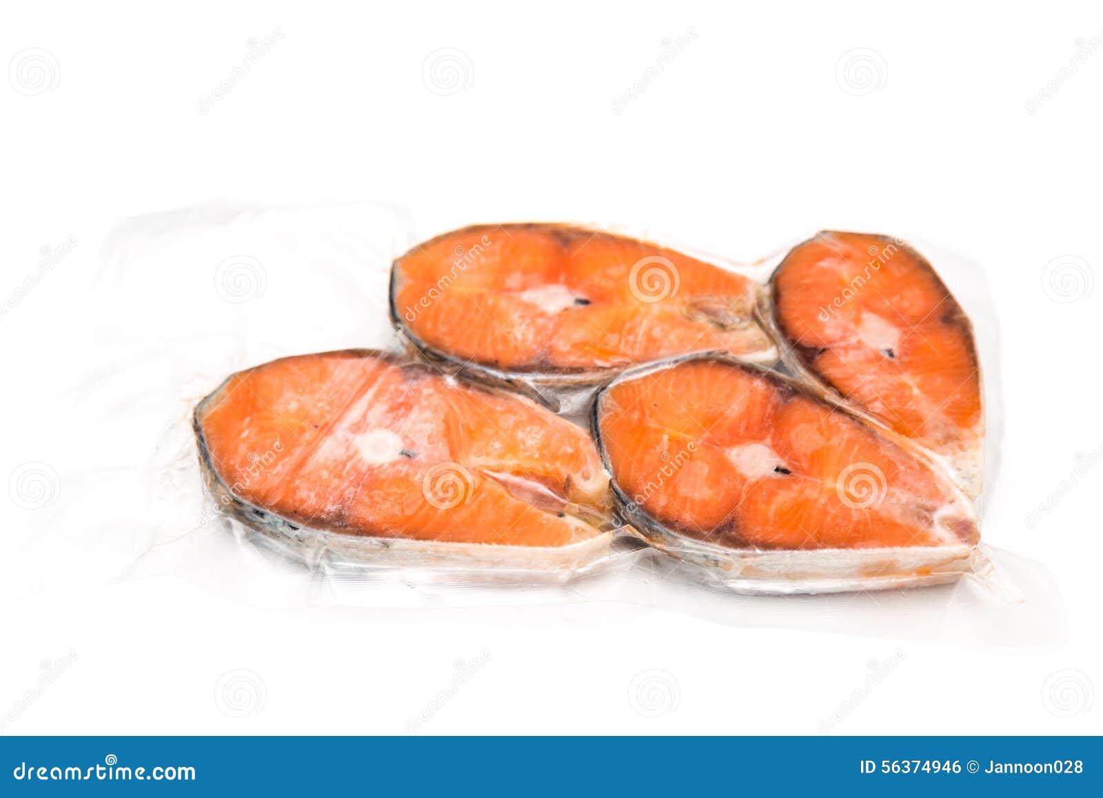 Frozen salmon fillets stock photo. Image of freshness - 56374946