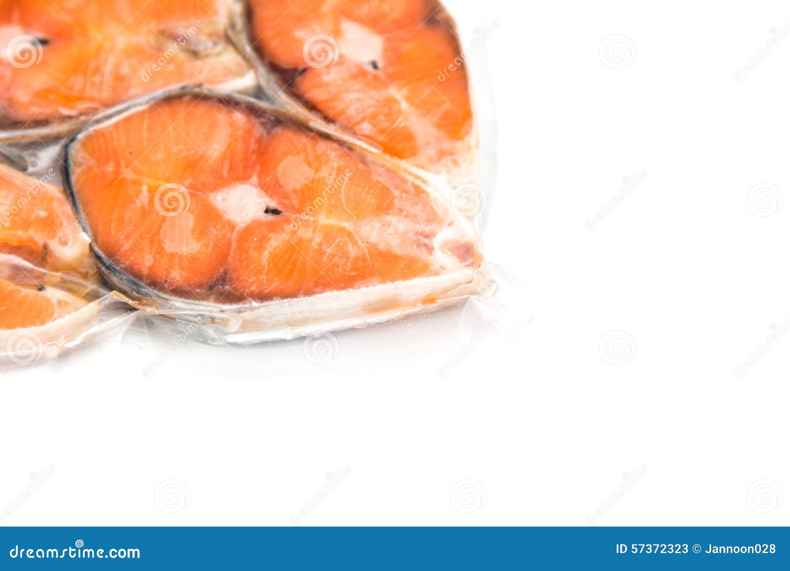Frozen salmon fillets stock image. Image of delicious - 57372323
