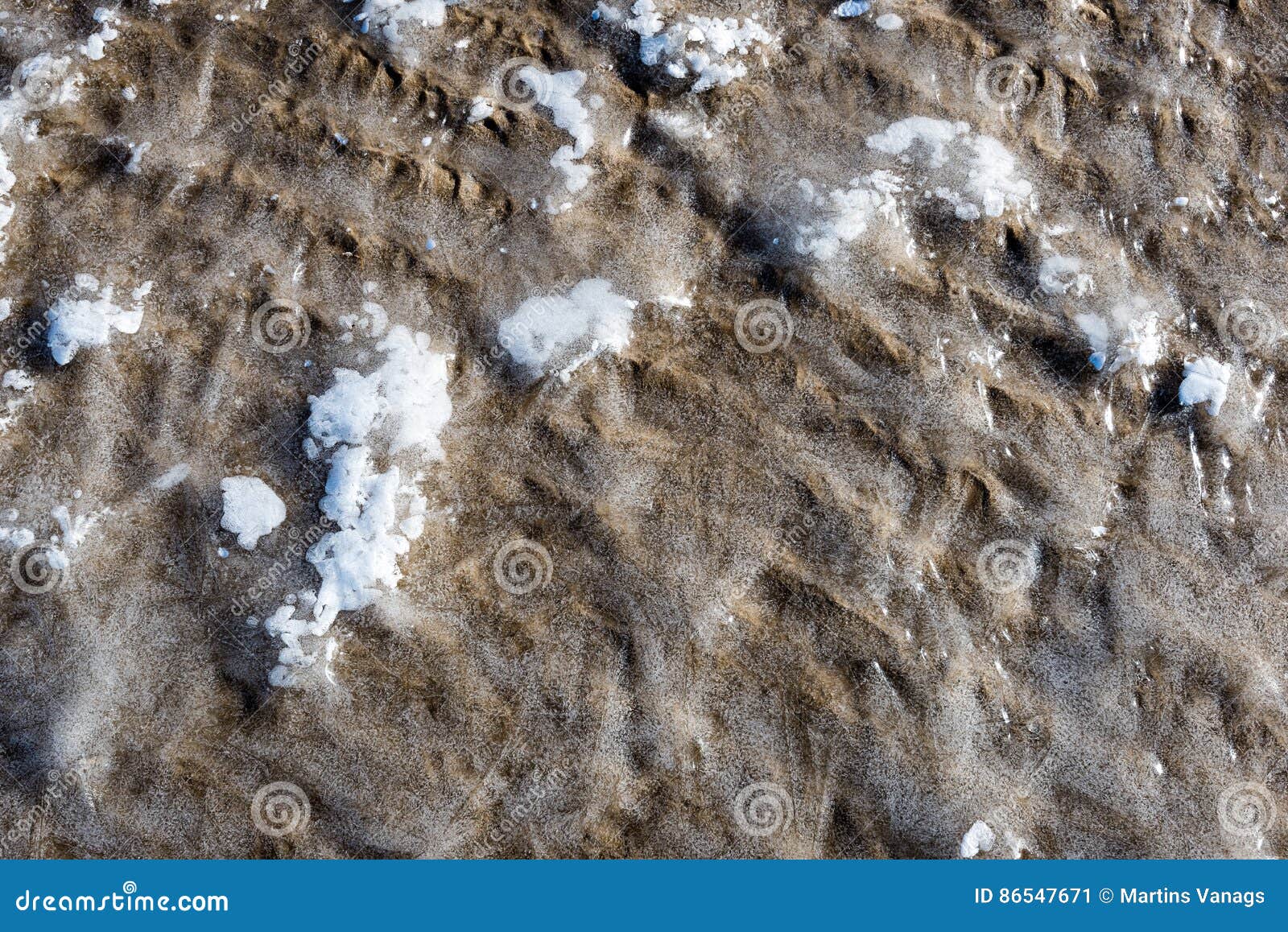 Frozen Sand with Ice Blocks Stock Image - Image of background, iceberg ...