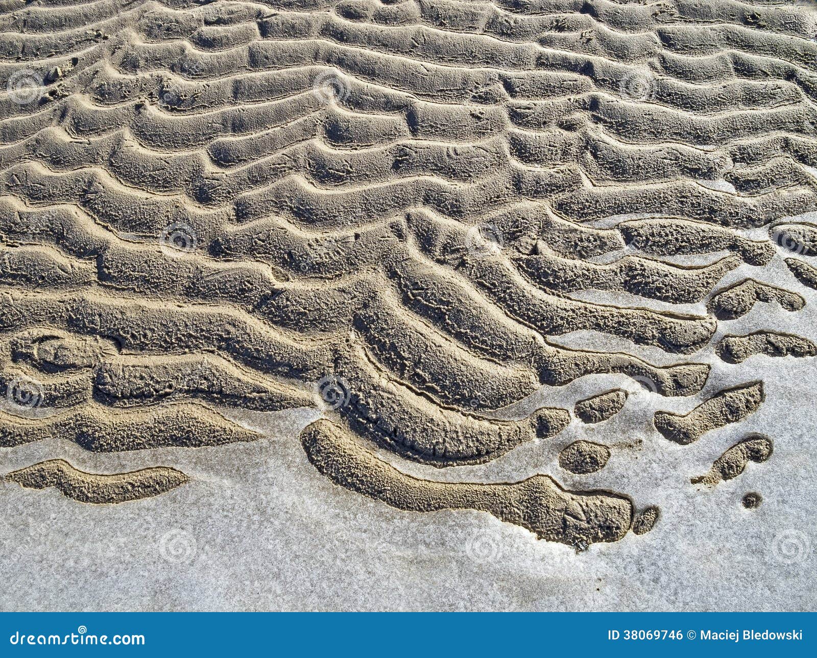 Frozen Sand and Ice Pattern. Stock Photo - Image of fantasy, baltic ...