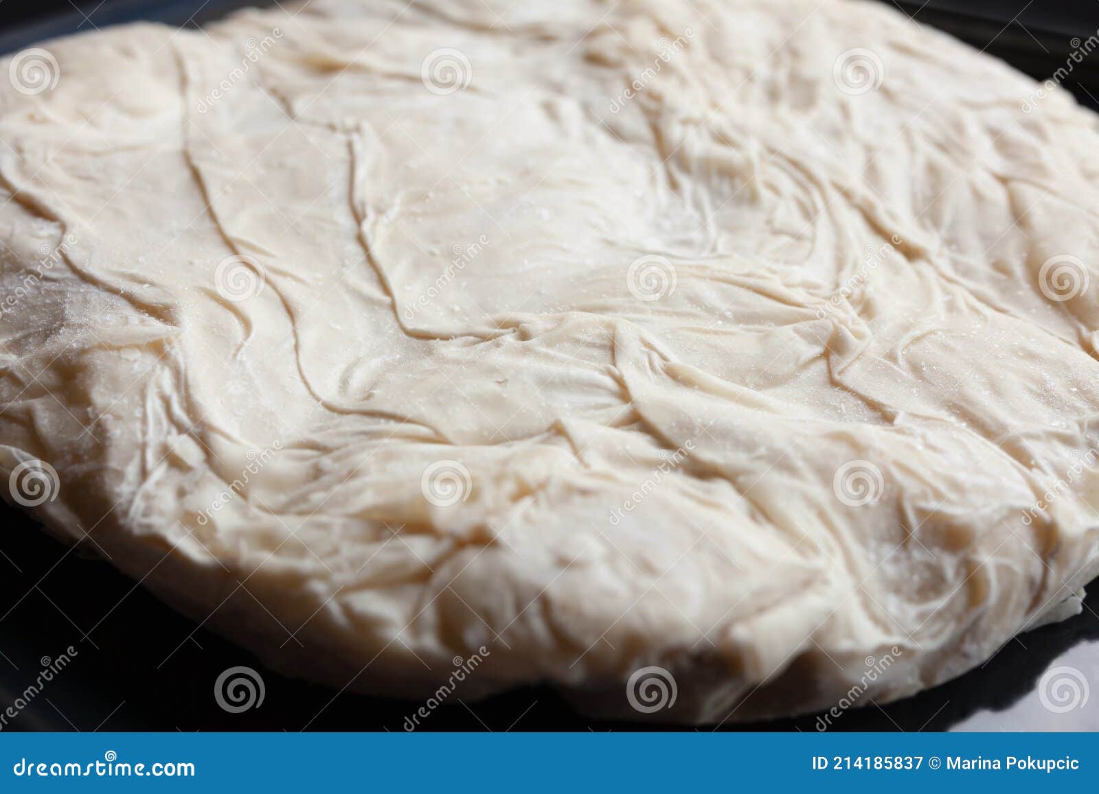 Frozen Savory Pastry Filled with Cheese, Homemade Burek Stock Image ...