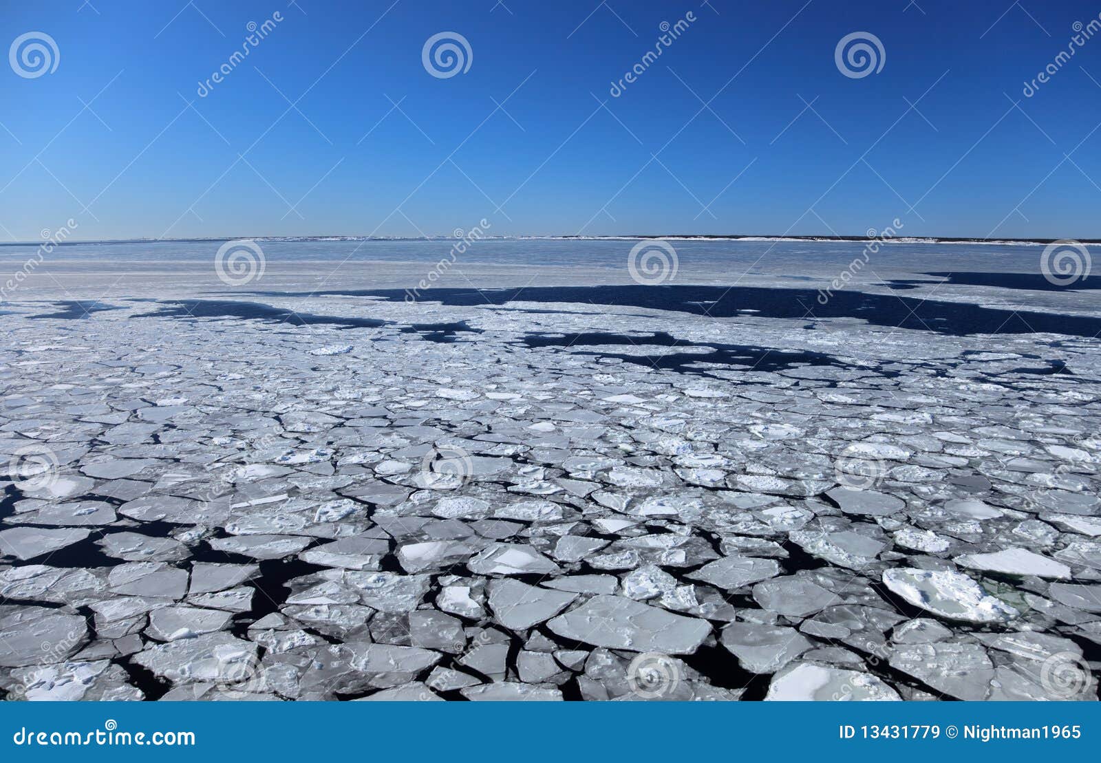 Frozen sea stock image. Image of blue, dinner, natural - 13431779