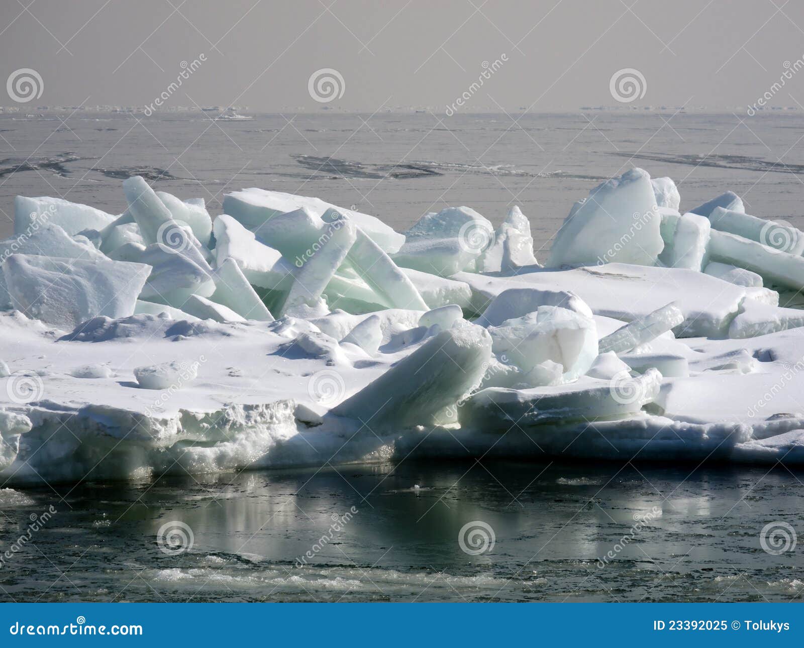 Frozen sea stock image. Image of expedition, incredible - 23392025