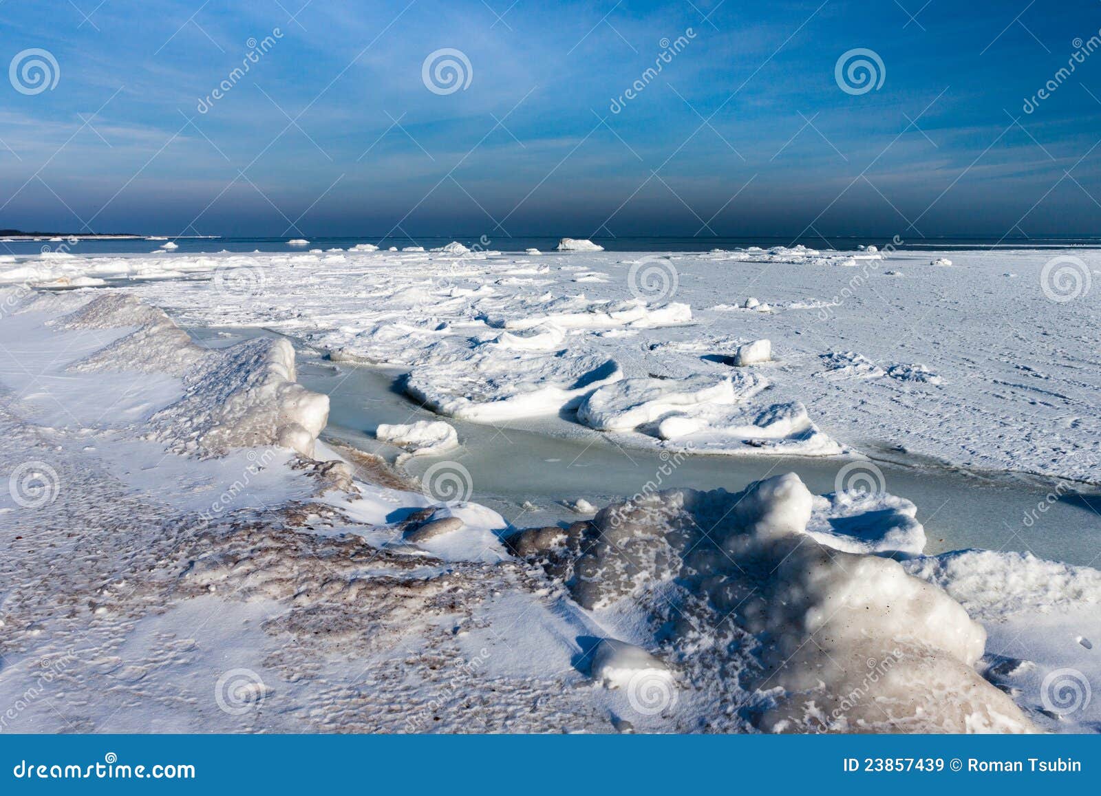 Frozen sea stock image. Image of remote, polar, december - 23857439
