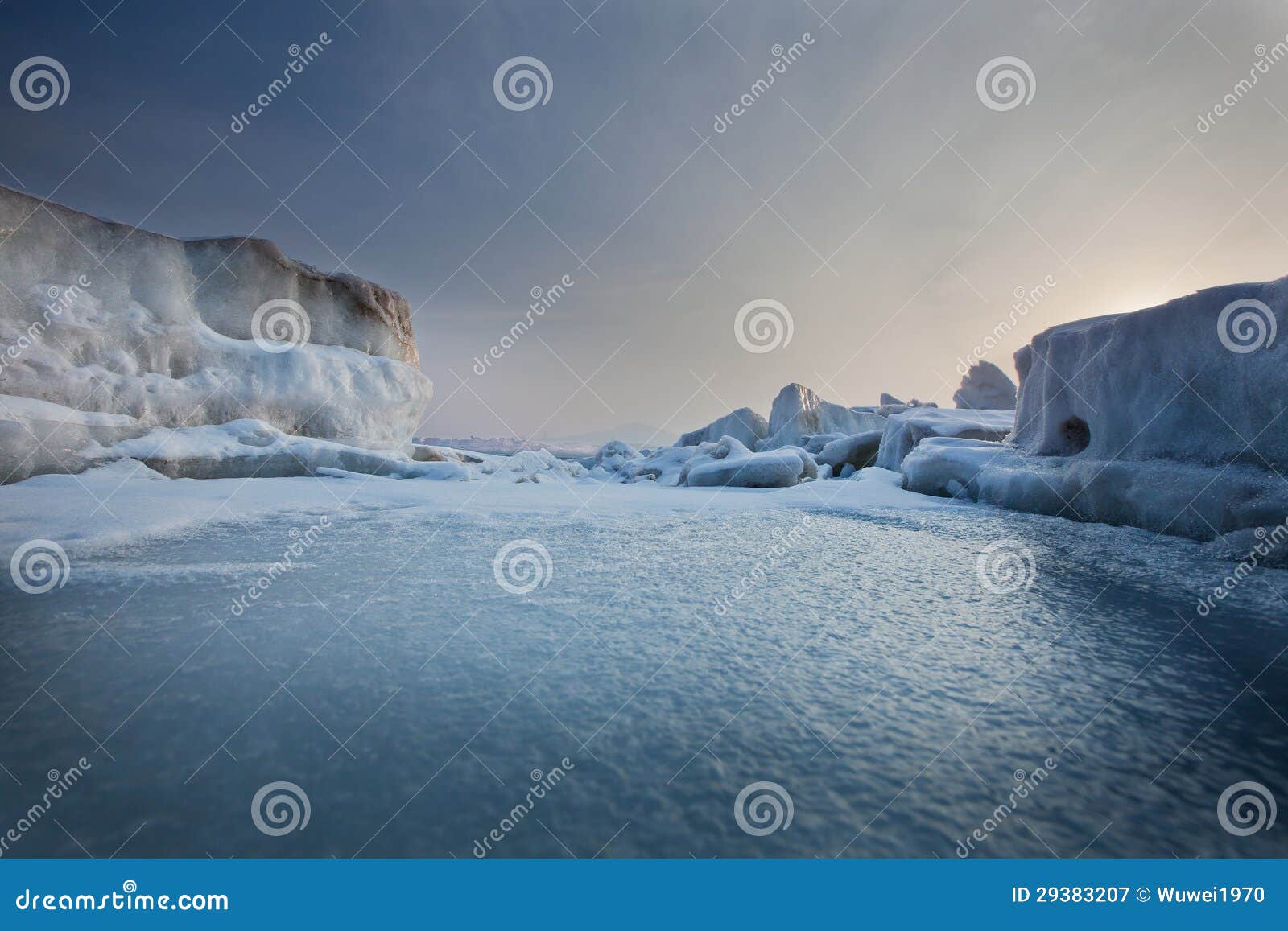 Frozen sea stock image. Image of melting, landscape, freezing - 29383207