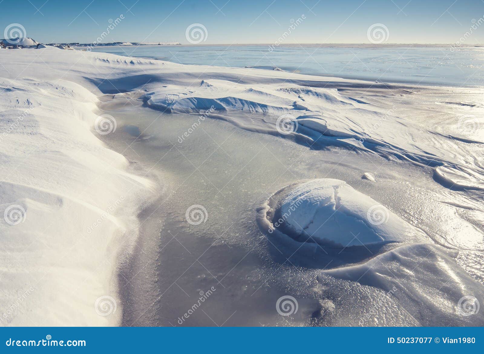 Frozen sea_1 stock image. Image of season, broken, cool - 50237077