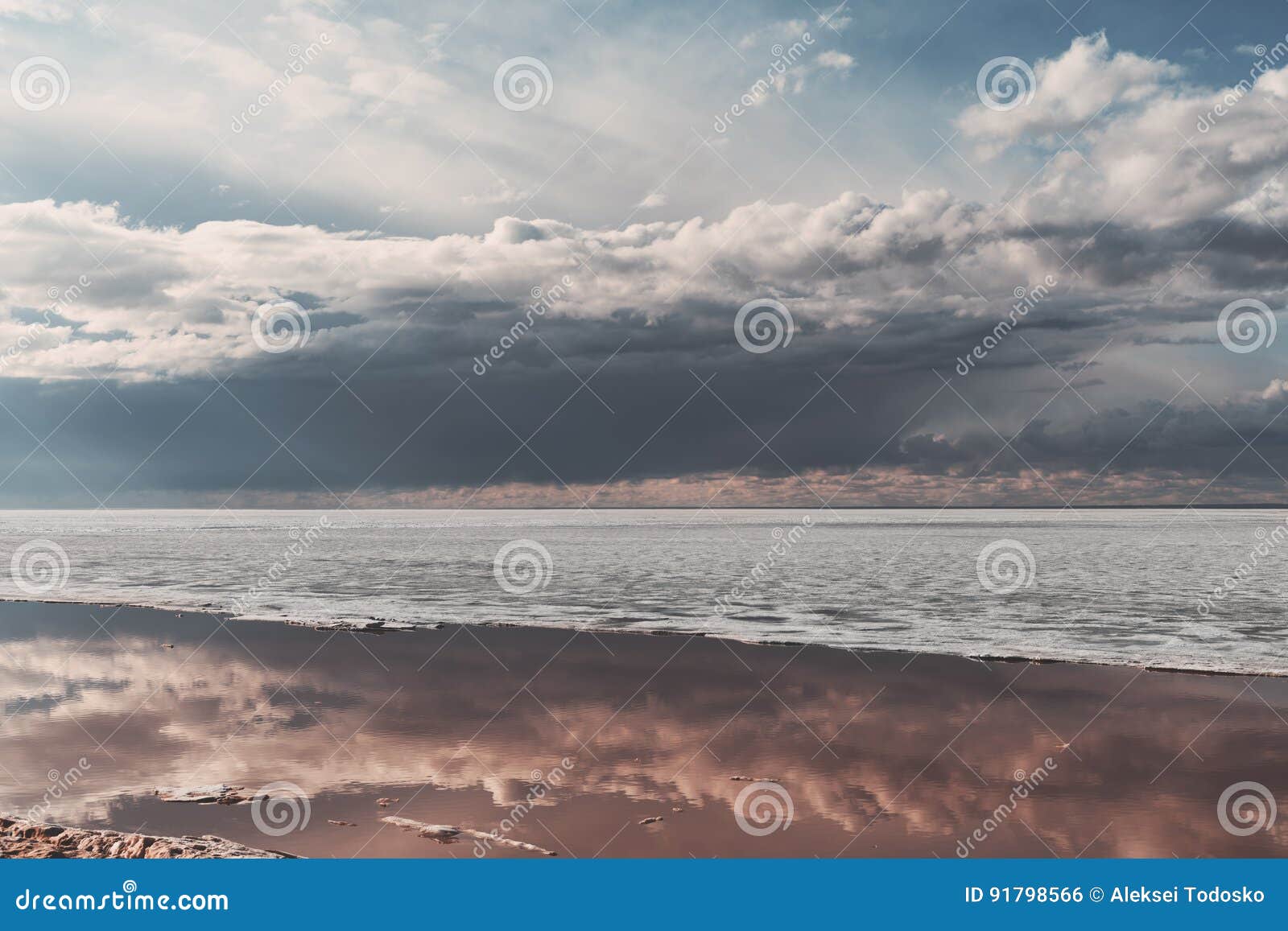 Frozen Sea during Ice Drift on Springtime Stock Photo - Image of ...