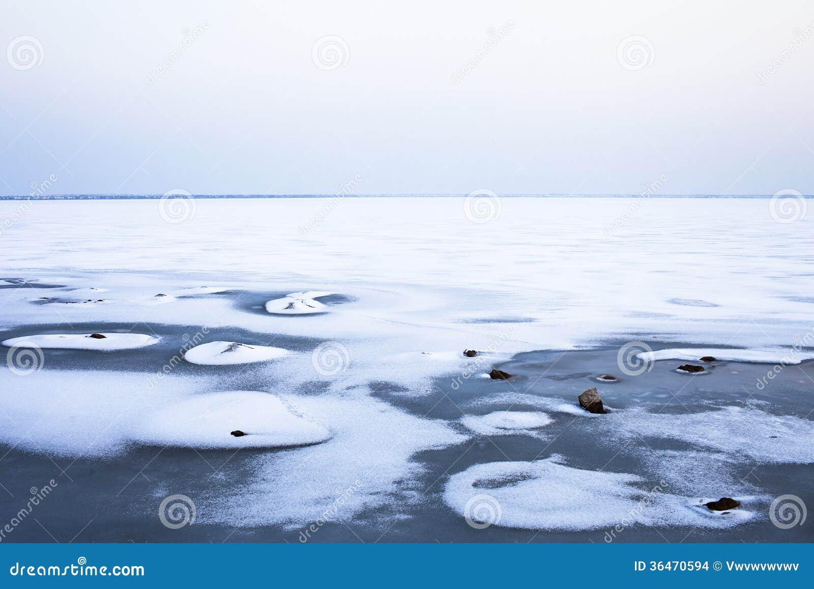 Frozen sea stock photo. Image of tranquility, quiet, rocks - 36470594