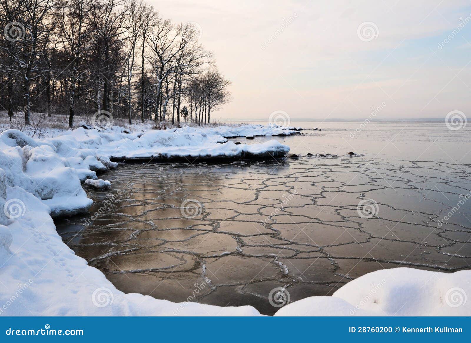 Frozen shore stock photo. Image of january, coast, season - 28760200