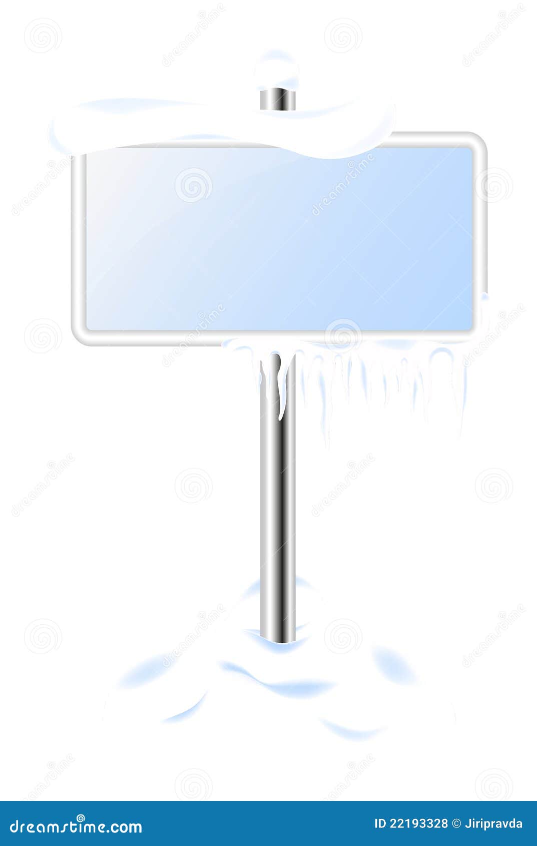 Frozen sign with icicles stock vector. Illustration of cool - 22193328
