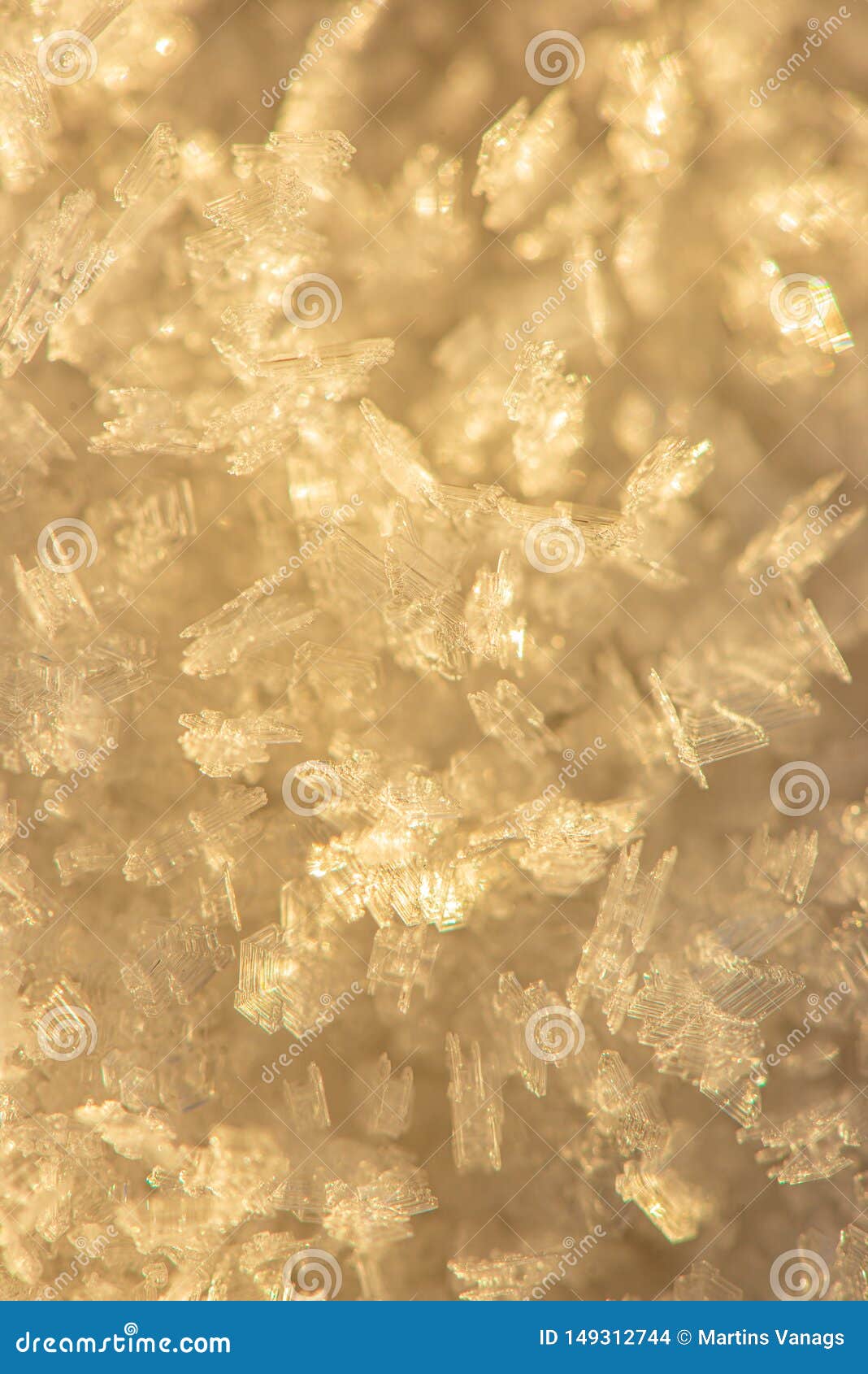 Frozen Snow Flakes Close Up Stock Photo - Image of outdoors, summer ...