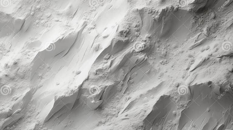 Frozen Snow on Mars a Hyperrealistic Closeup in Monochrome Stock ...