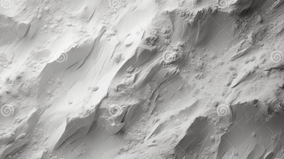 Frozen Snow on Mars a Hyperrealistic Closeup in Monochrome Stock ...