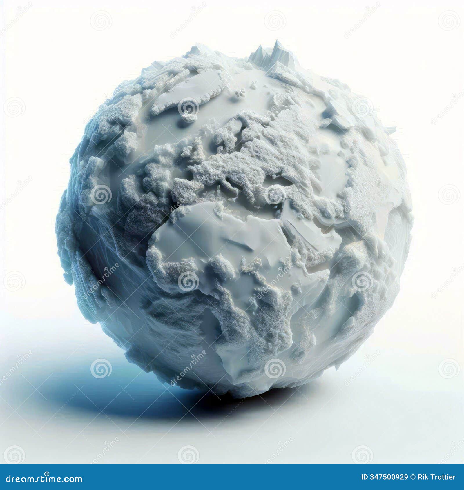 Frozen Snowball Earth Abstract Stock Illustration - Illustration of ...