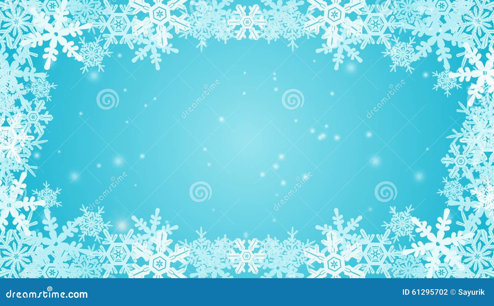 Frozen Snowflake Frame Animation -Blue Stock Footage - Video of freeze ...