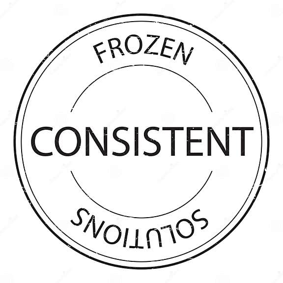 Frozen Solutions Consistent Stamp Stock Illustration - Illustration of ...