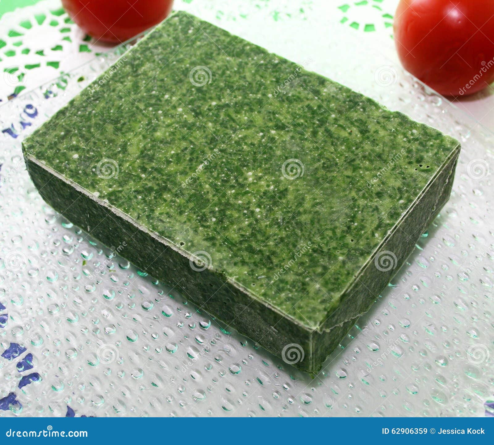 Frozen spinach stock image. Image of frozen, spinach - 62906359