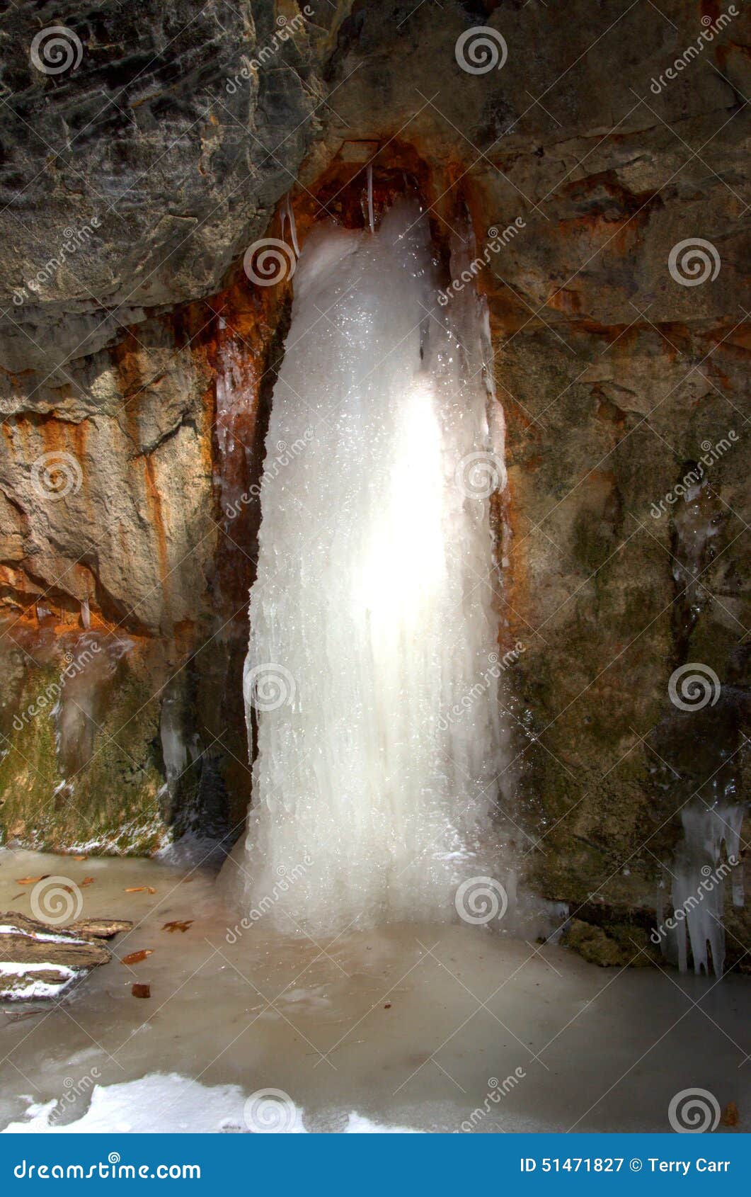 Frozen spring water stock image. Image of rusty, oozing - 51471827