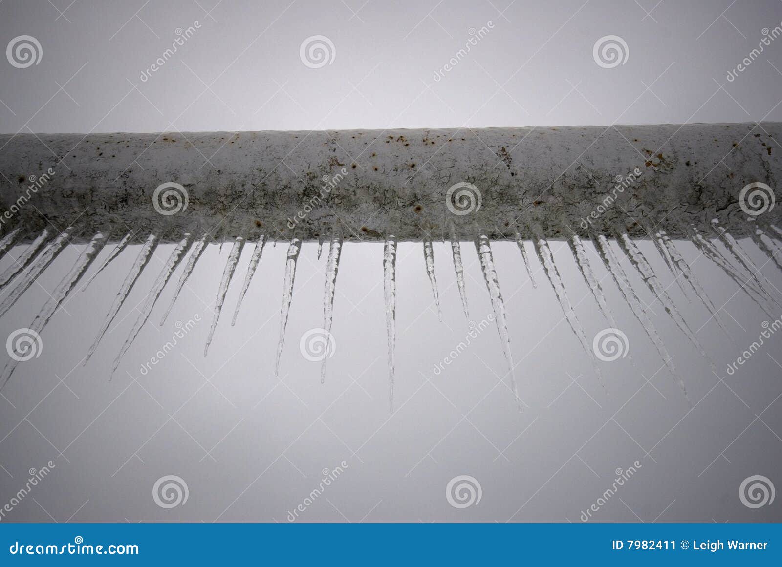 Frozen Steel Pole stock image. Image of trees, winter - 7982411