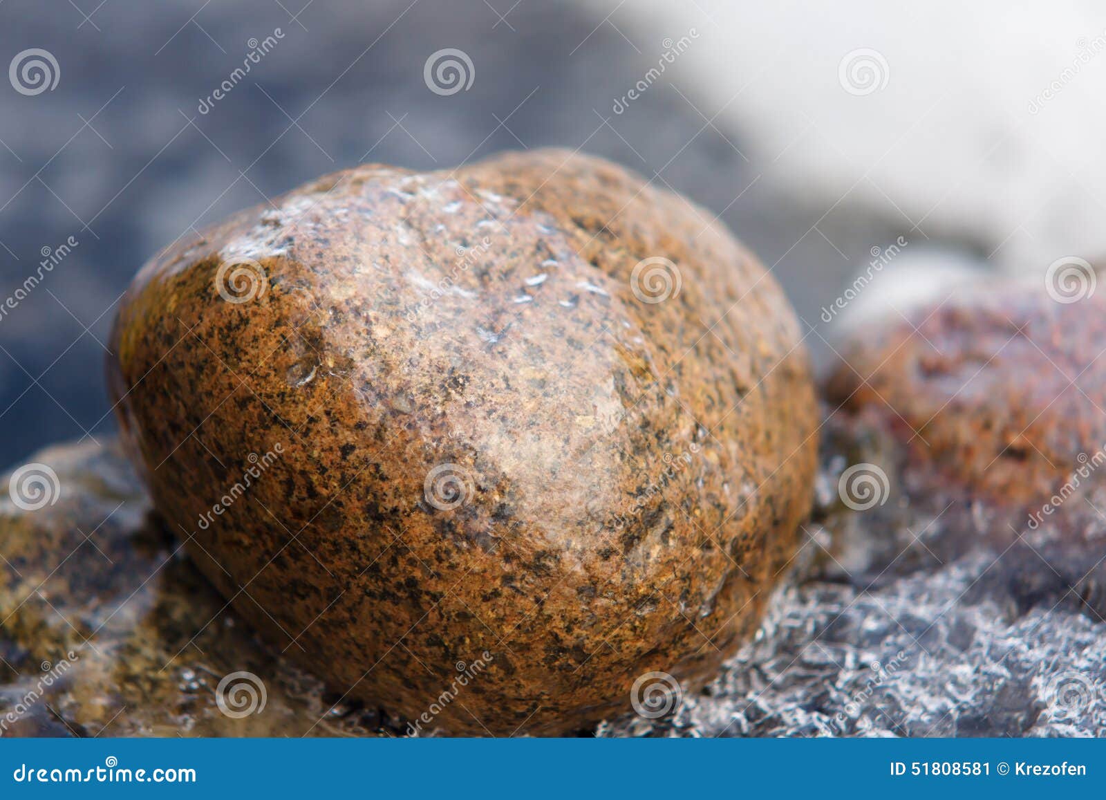 The frozen stone stock image. Image of cobble, hoarfrost - 51808581