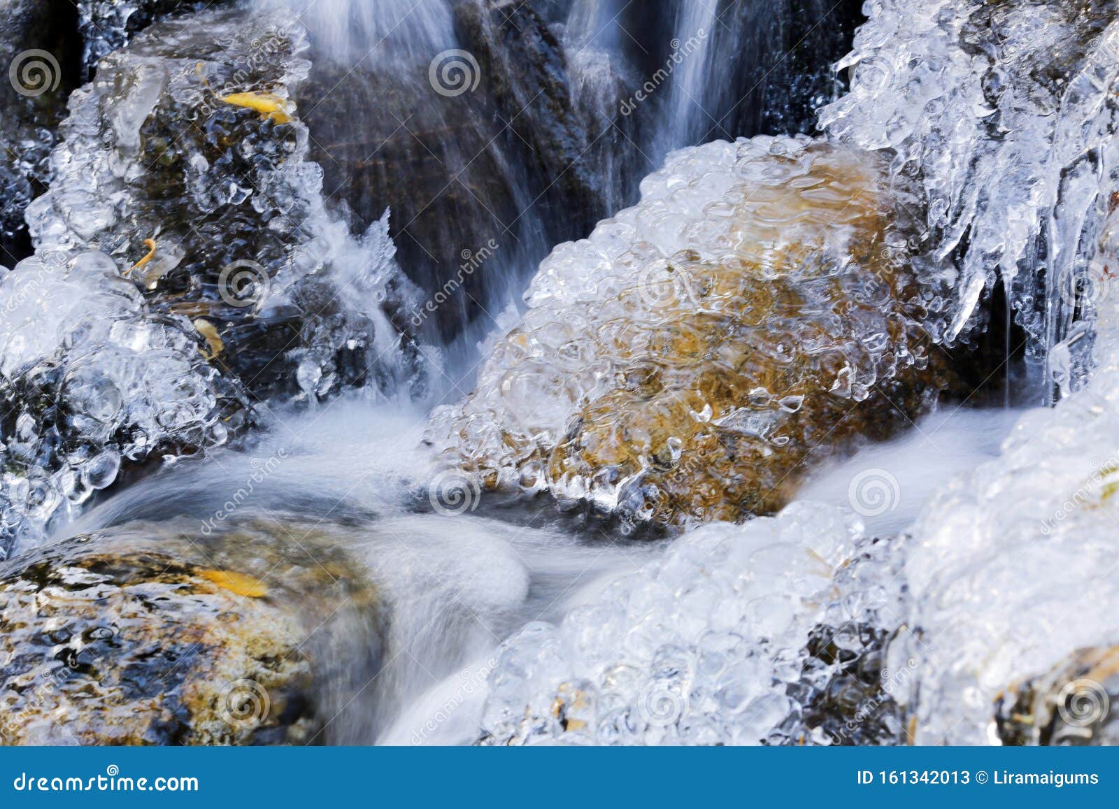 Frozen stone stock image. Image of frozen, environment - 161342013