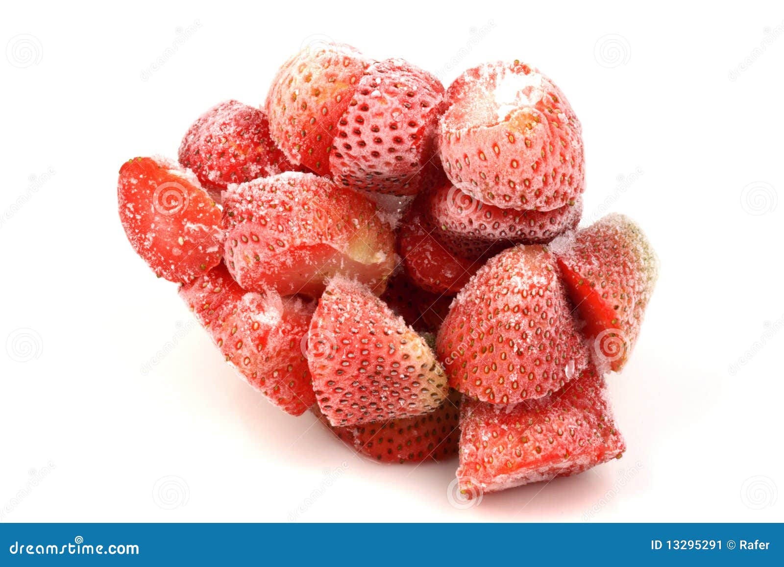 Frozen strawberries stock image. Image of color, breakfast - 13295291