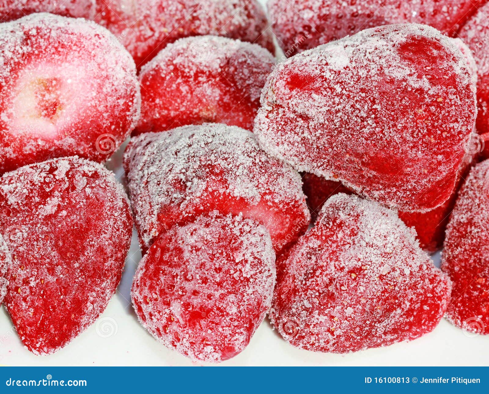 Frozen Strawberries stock image. Image of ripe, pitted - 16100813