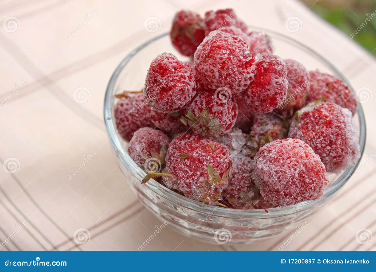 Frozen strawberries stock image. Image of table, food - 17200897